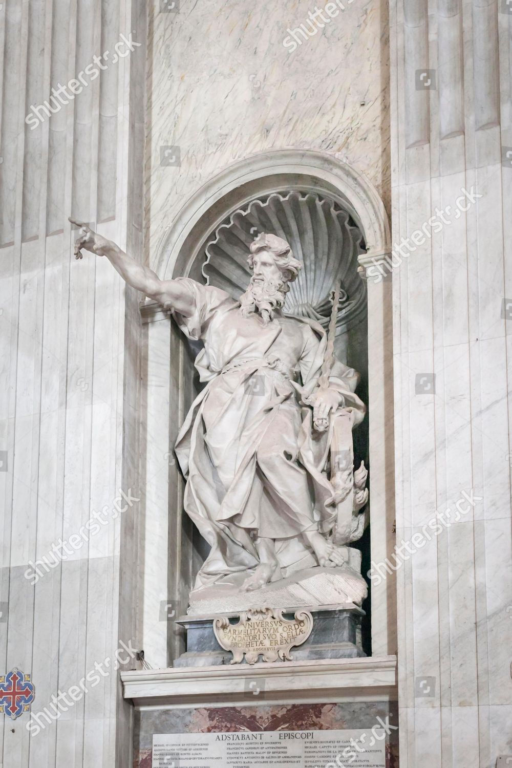 Statue Prophet Elijah St Peters Basilica Editorial Stock Photo - Stock ...