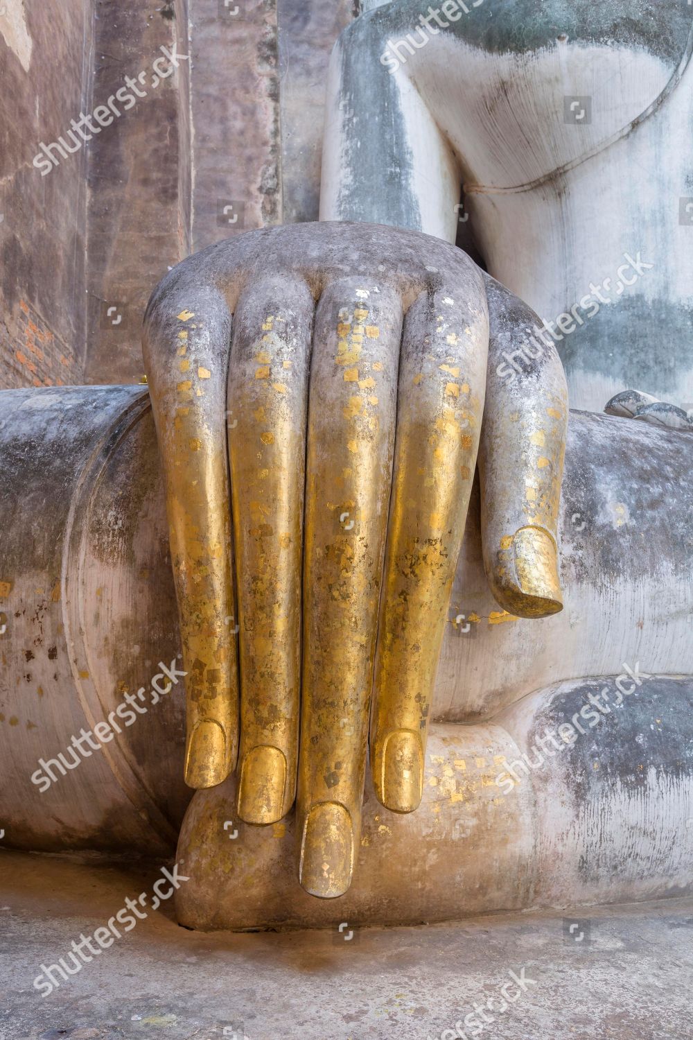 Gilded Hand Phra Atchana Buddha Wat Editorial Stock Photo - Stock Image ...