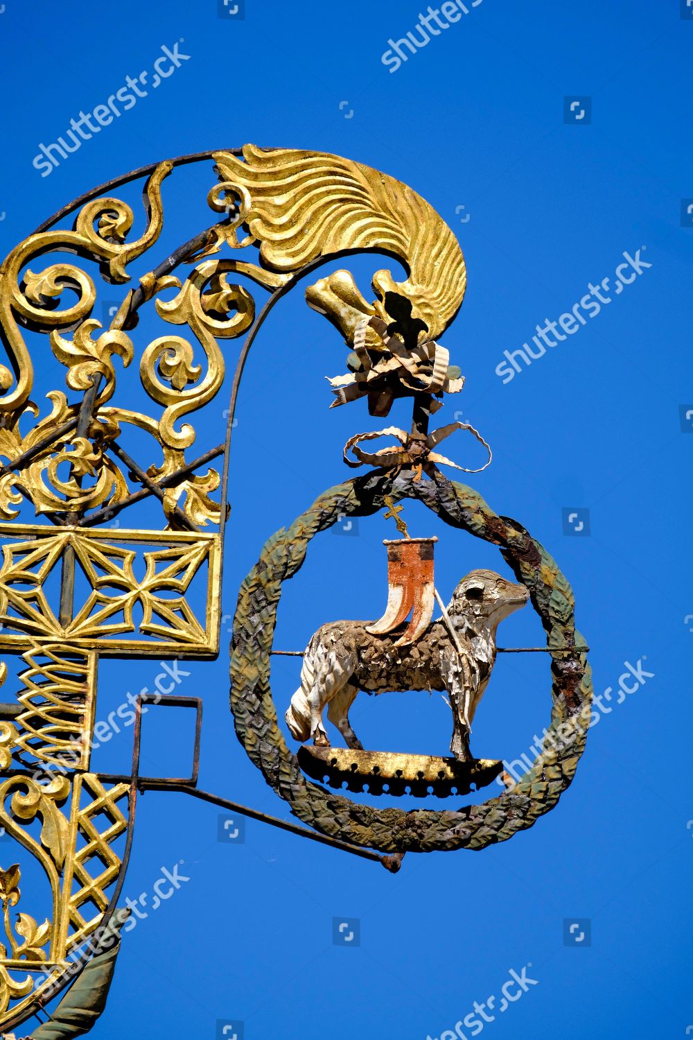 Hanging Shop Sign Inn Sign Historic Editorial Stock Photo - Stock Image ...