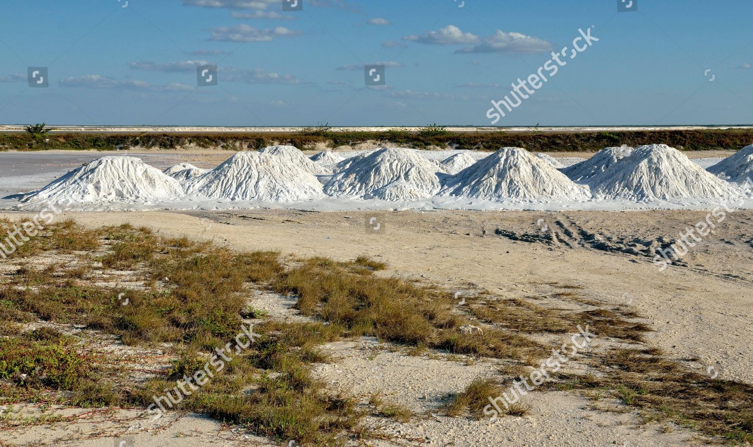 Salt Cones Raw Salt Saline Las Editorial Stock Photo - Stock Image ...