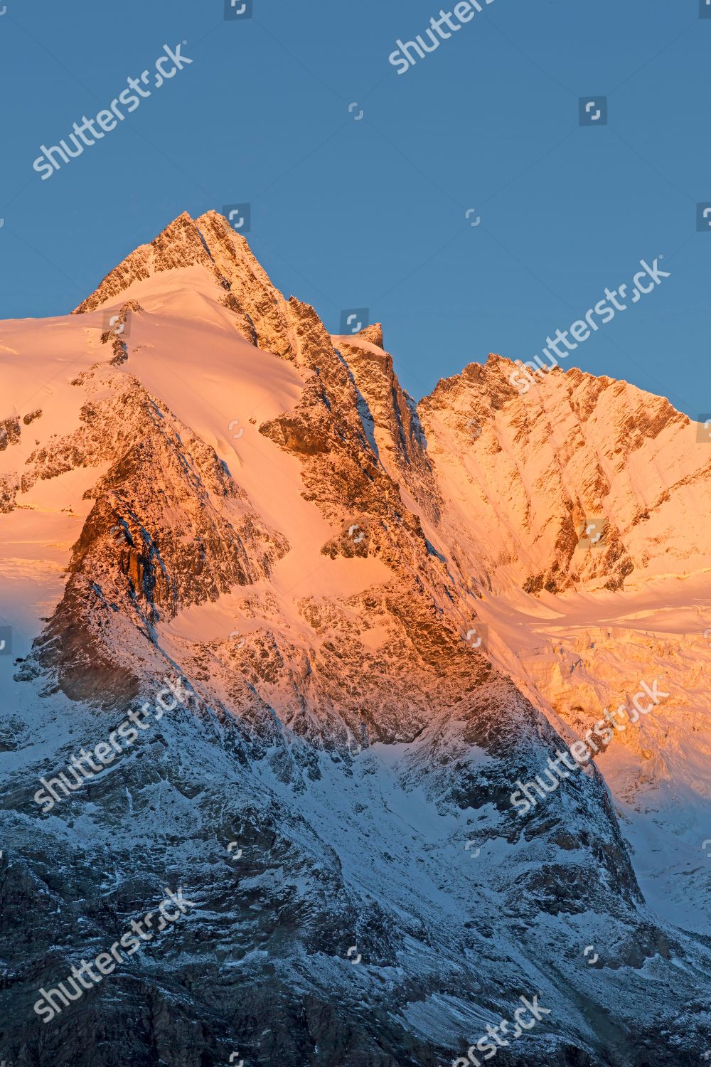 Grossglockner Summit Sunrise High Tauern National Editorial Stock Photo ...