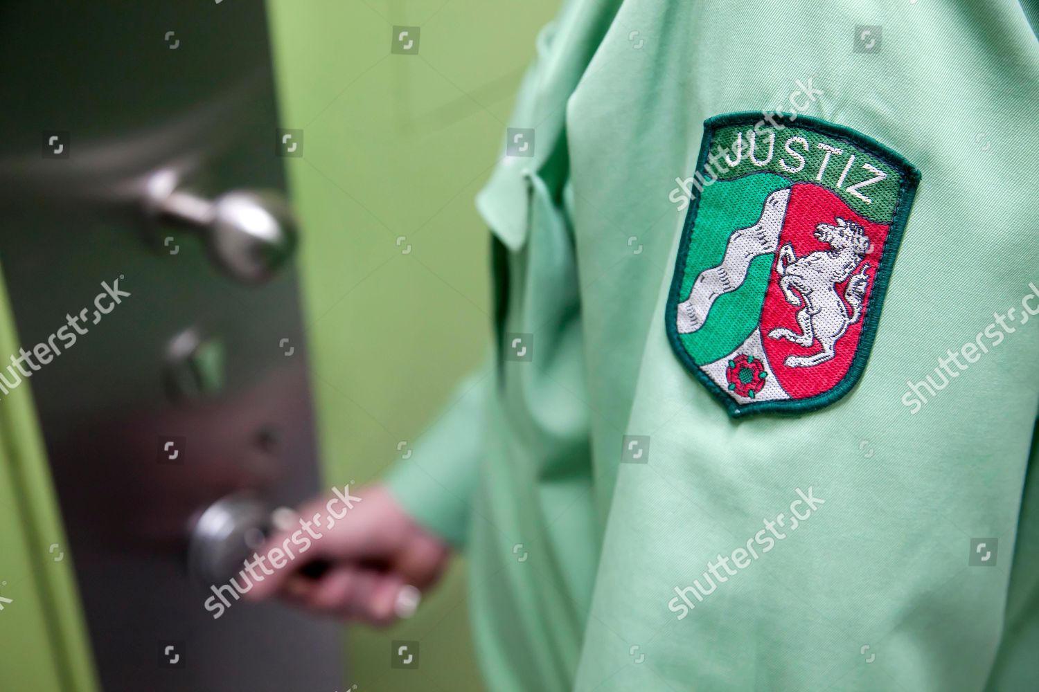 Prison Guard Unlocking Jail Cell Duesseldorf Editorial Stock Photo ...