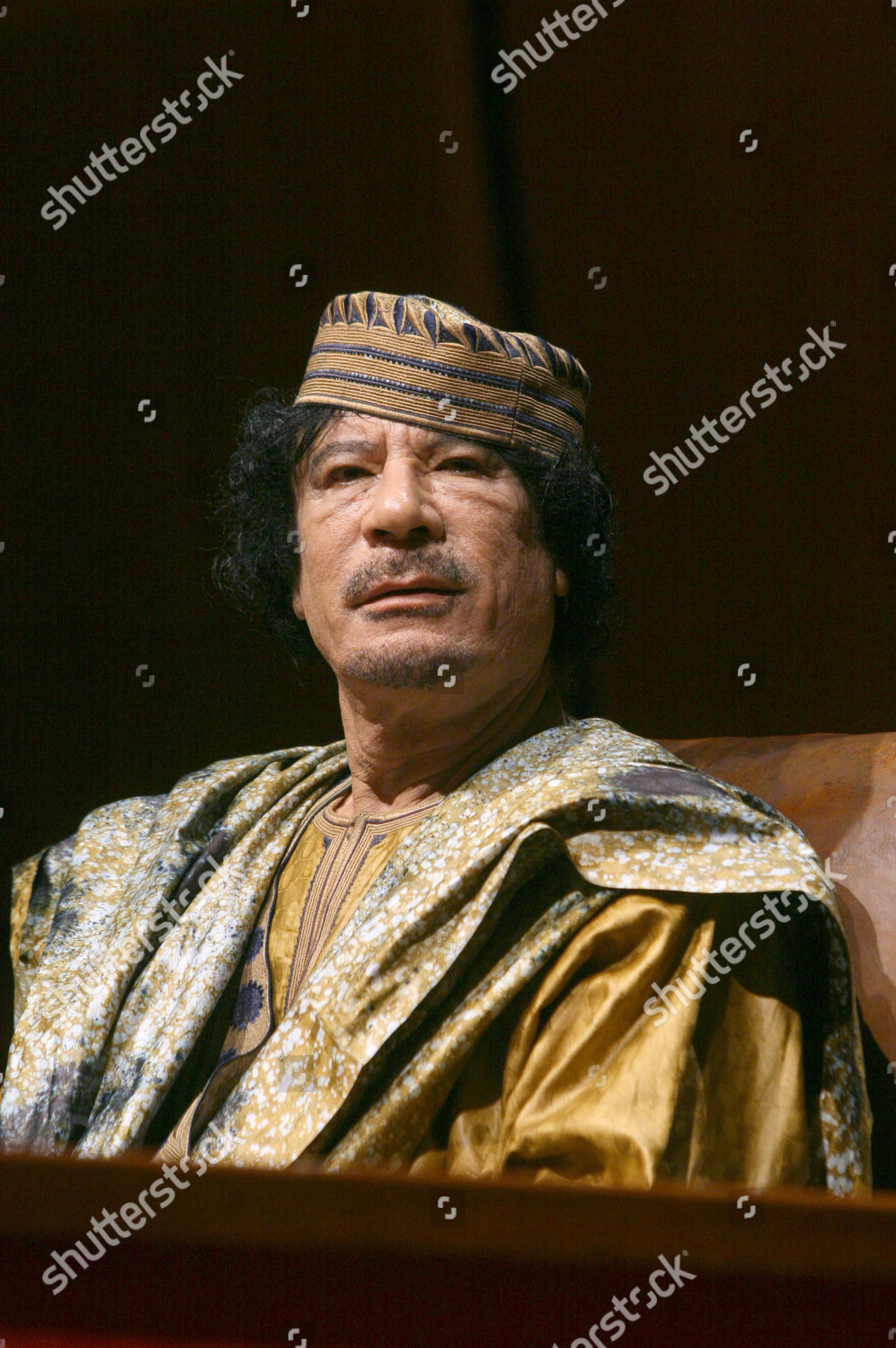 Leader Colonel Muammar Gaddafi Editorial Stock Photo - Stock Image ...