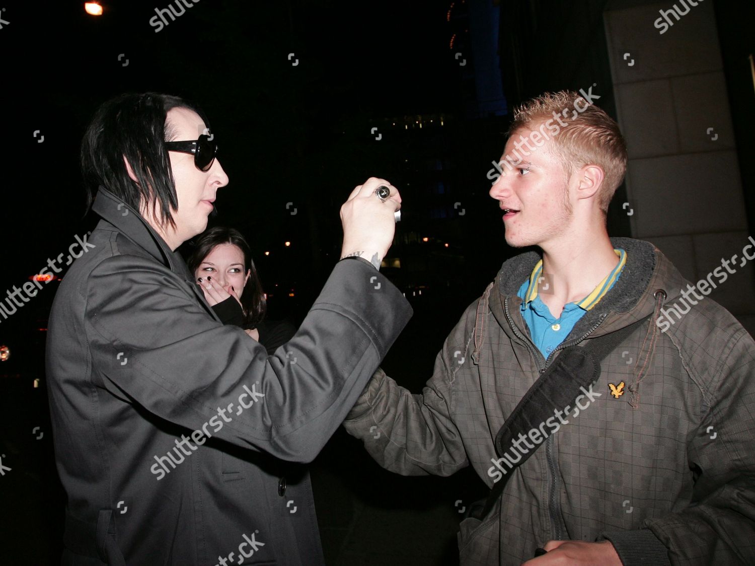 Marilyn Manson Taking Photograph Fan Editorial Stock Photo - Stock ...