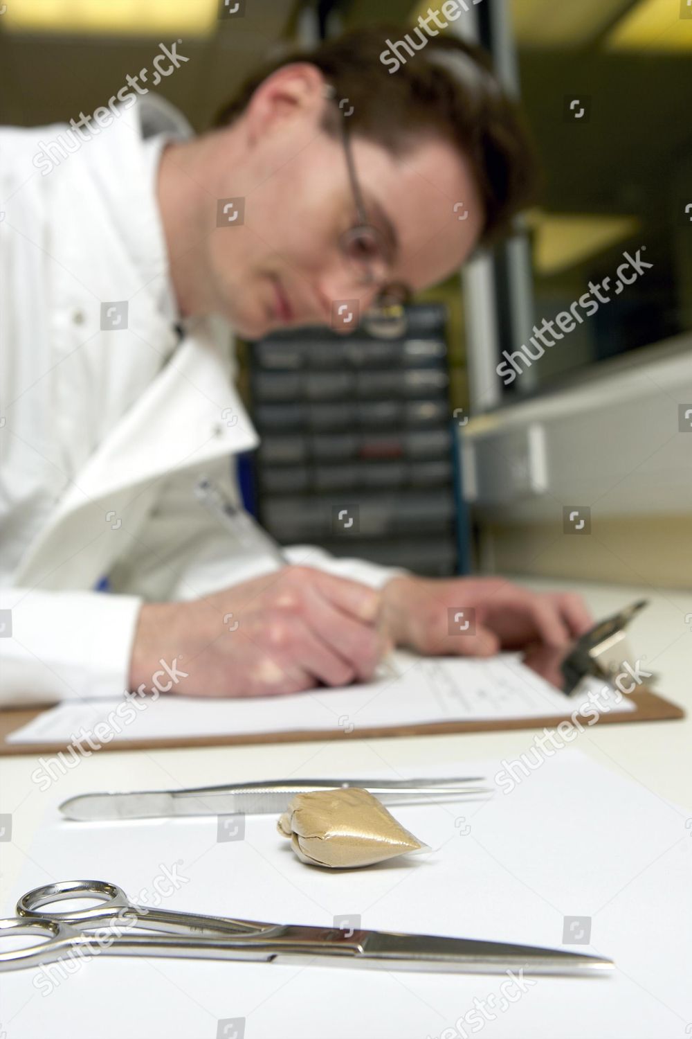 David Walker Forensic Scientist Makes Sample Editorial Stock Photo ...
