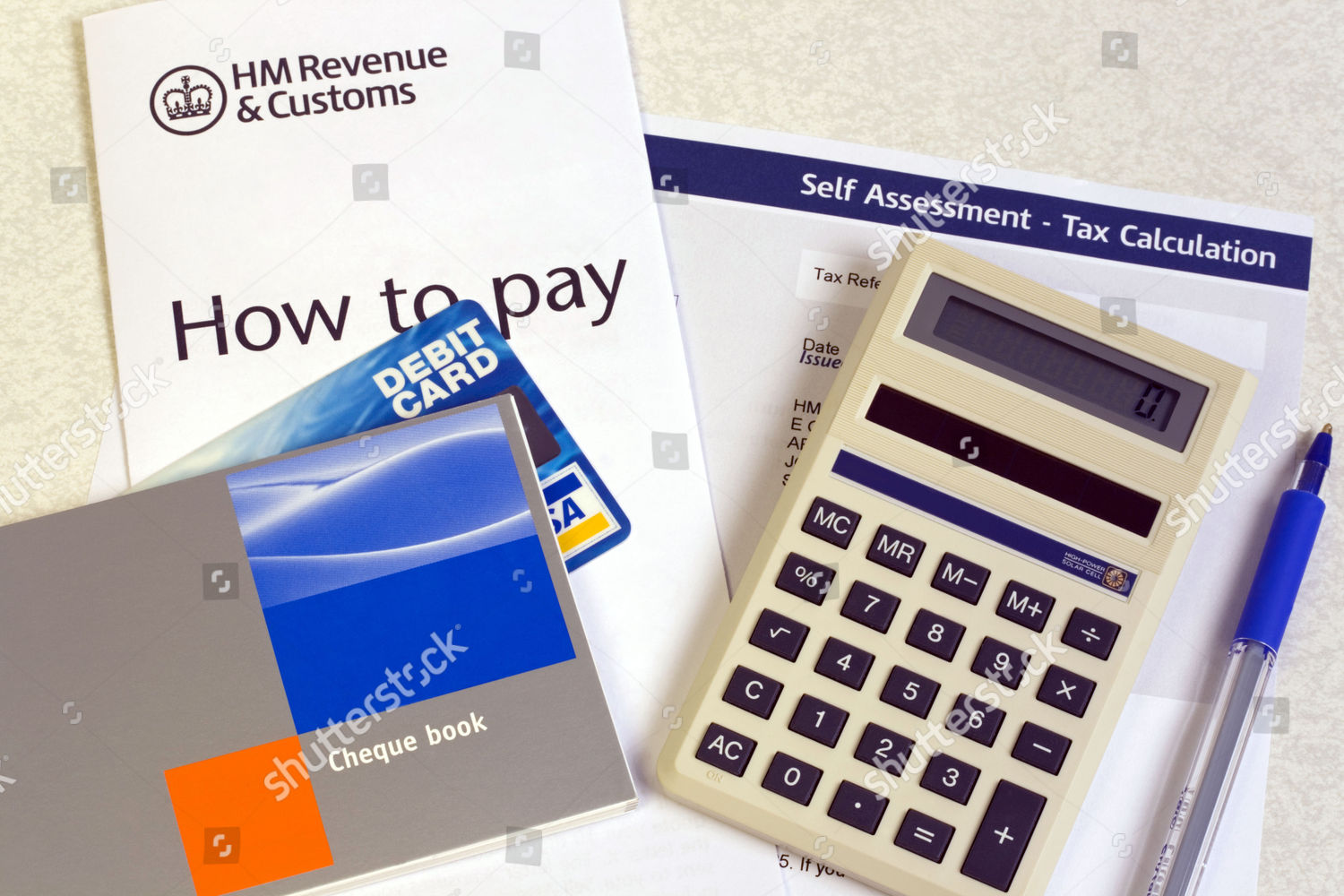Tax Calculation Letter How Pay Leaflet Editorial Stock Photo - Stock ...