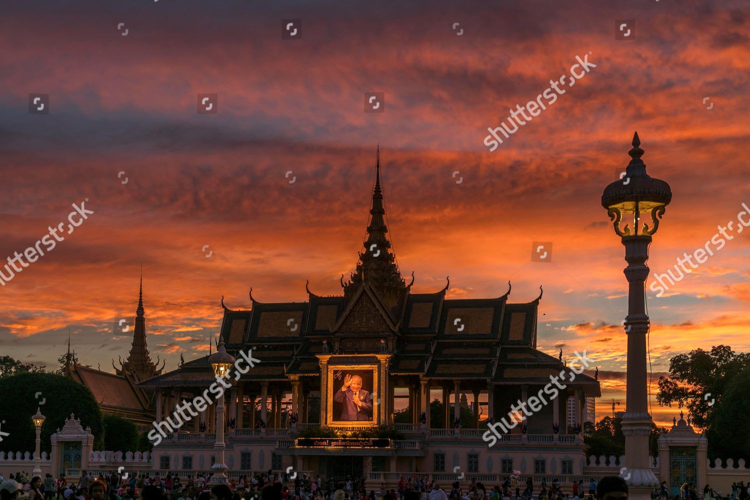 Moonlight Pavilion Royal Palace Portrait King Editorial Stock Photo ...