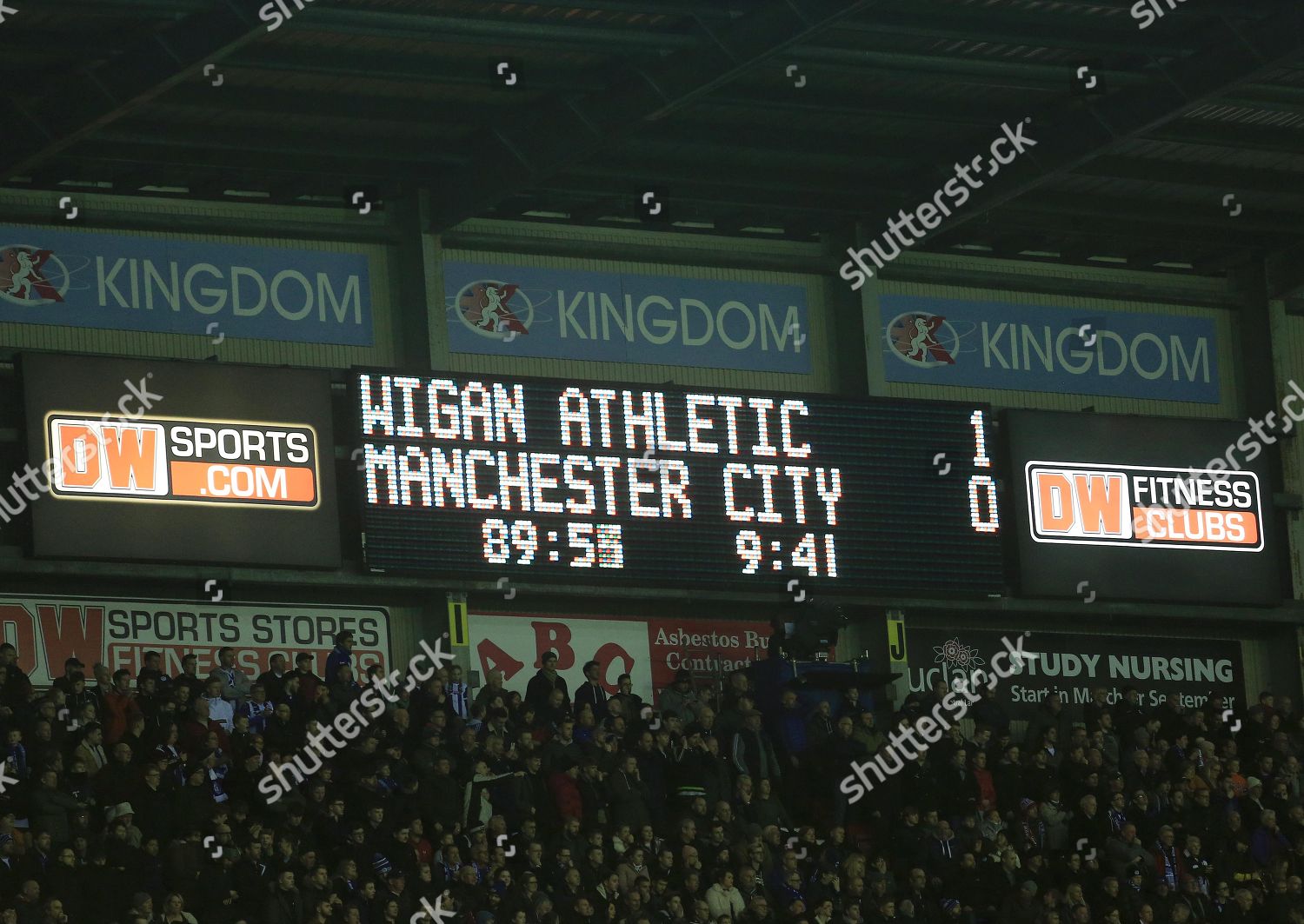 SCOREBOARD END GAME READS 1-0 Editorial Stock Photo - Stock Image ...