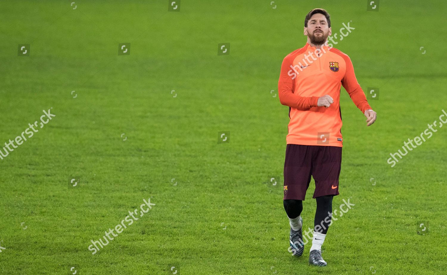 Barcelonas Lionel Messi Training Stamford Bridge Editorial Stock Photo ...