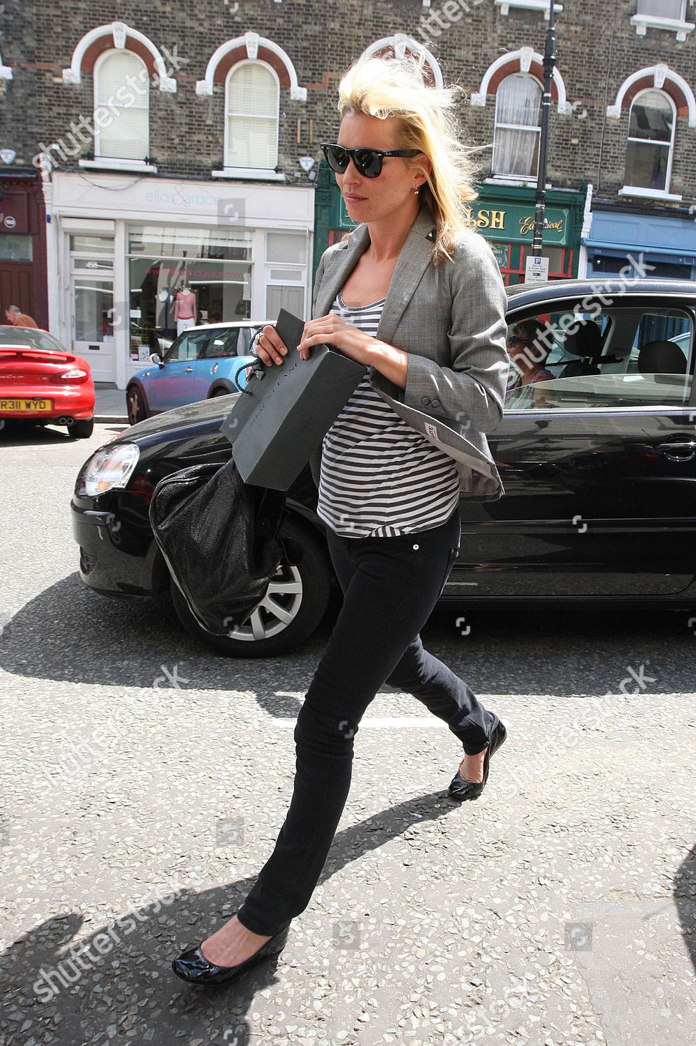 Kate Moss Arriving Lunch Lemonia Restaurant Editorial Stock Photo ...