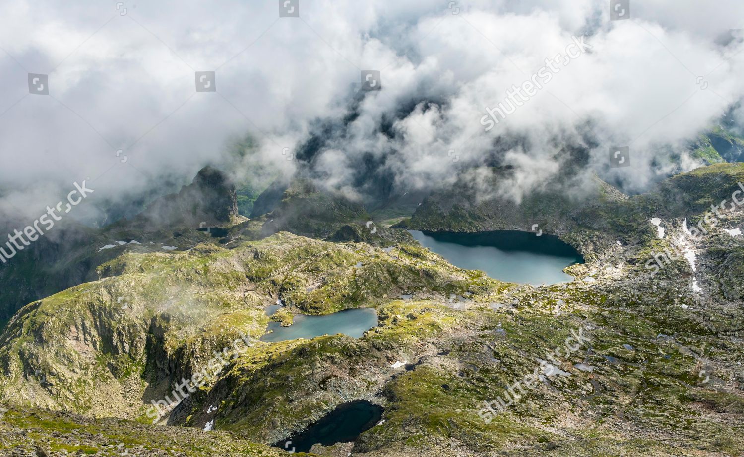 Clouds Passing Over Ridge Mountain Lakes Editorial Stock Photo - Stock ...