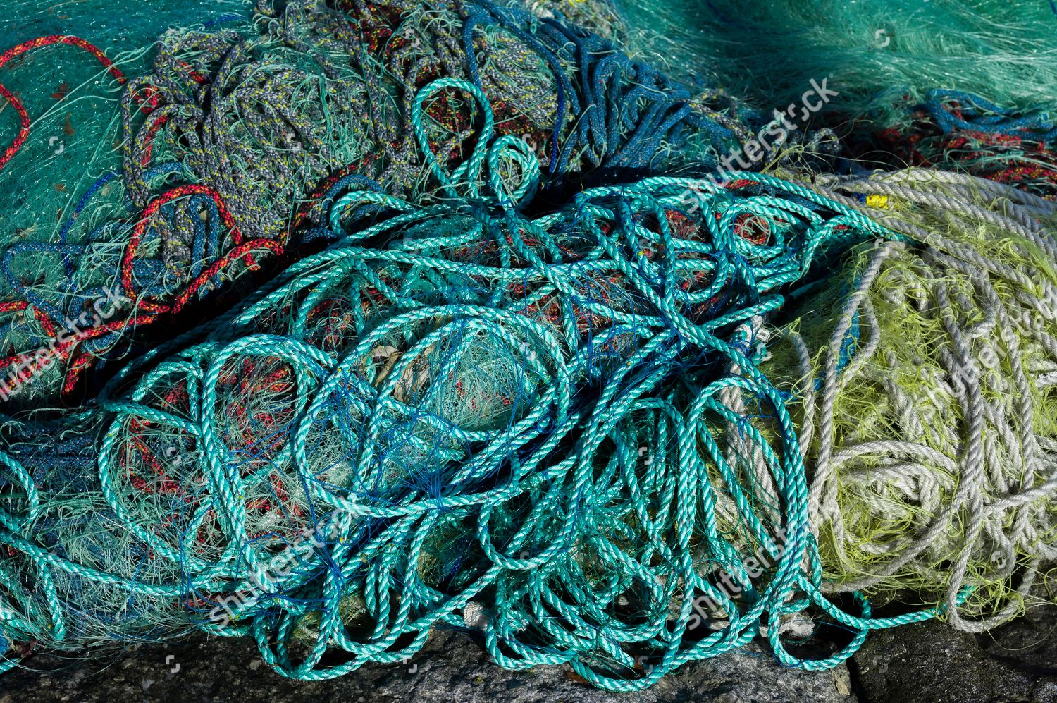 Turquoise Fishing Net Bryne Rogaland Norway Editorial Stock Photo ...