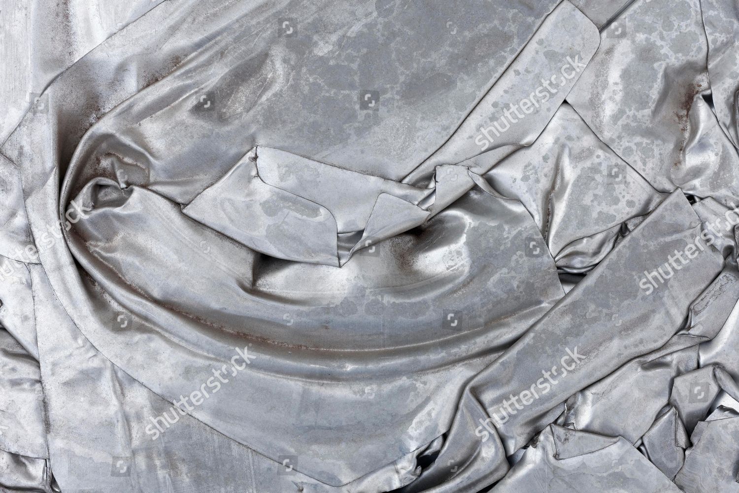 Scrap Metal Compressed Deformed Sheet Metal Editorial Stock Photo ...