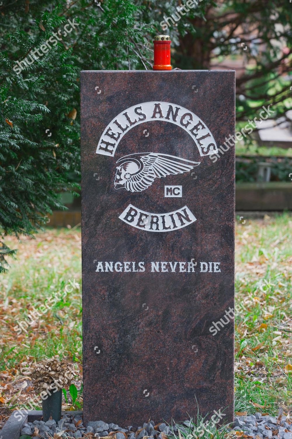 Grave Stone Hells Angels Rockers Gang Editorial Stock Photo - Stock ...