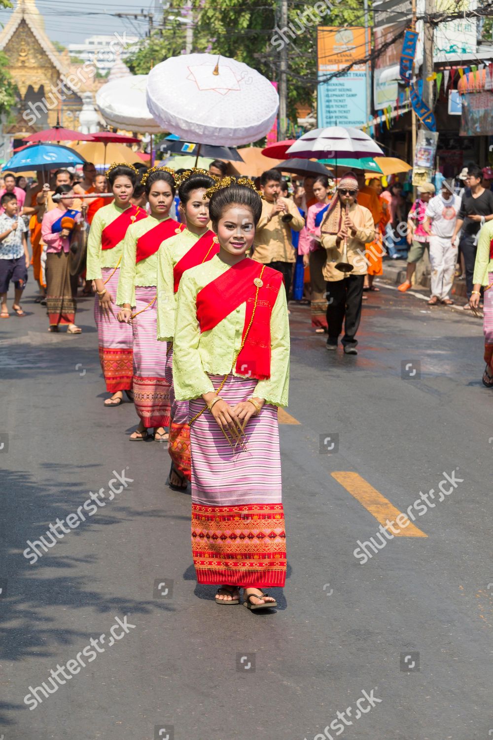 Songkran Day Parade Thai New Years Editorial Stock Photo - Stock Image ...