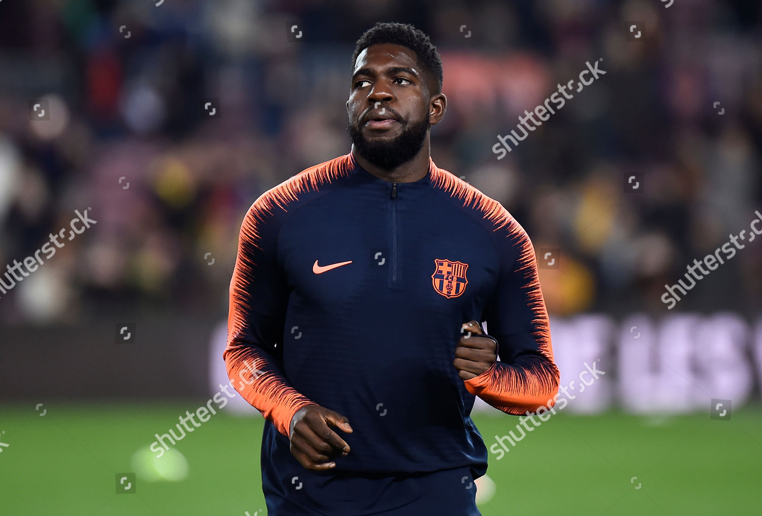 Samuel Umtiti Fc Barcelona During Training Editorial Stock Photo ...