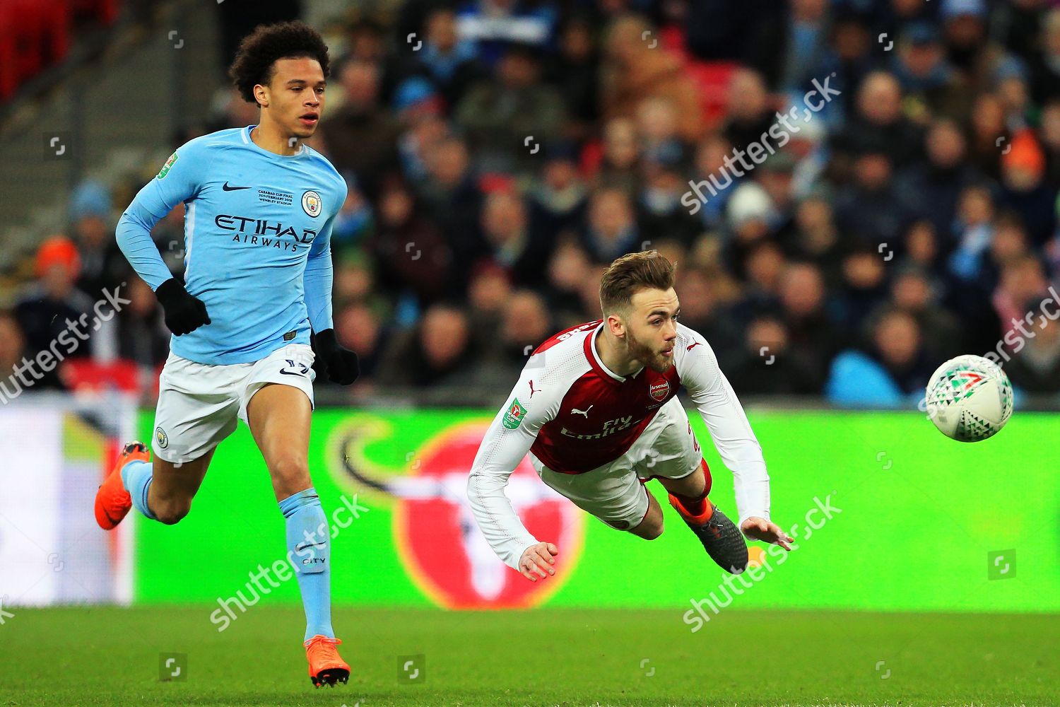 Callum Chambers Arsenal Heads Back Goalkeeper Editorial Stock Photo ...