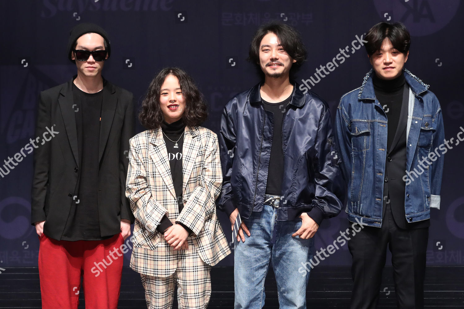 South Korean Band Adoy Poses During Editorial Stock Photo - Stock Image ...