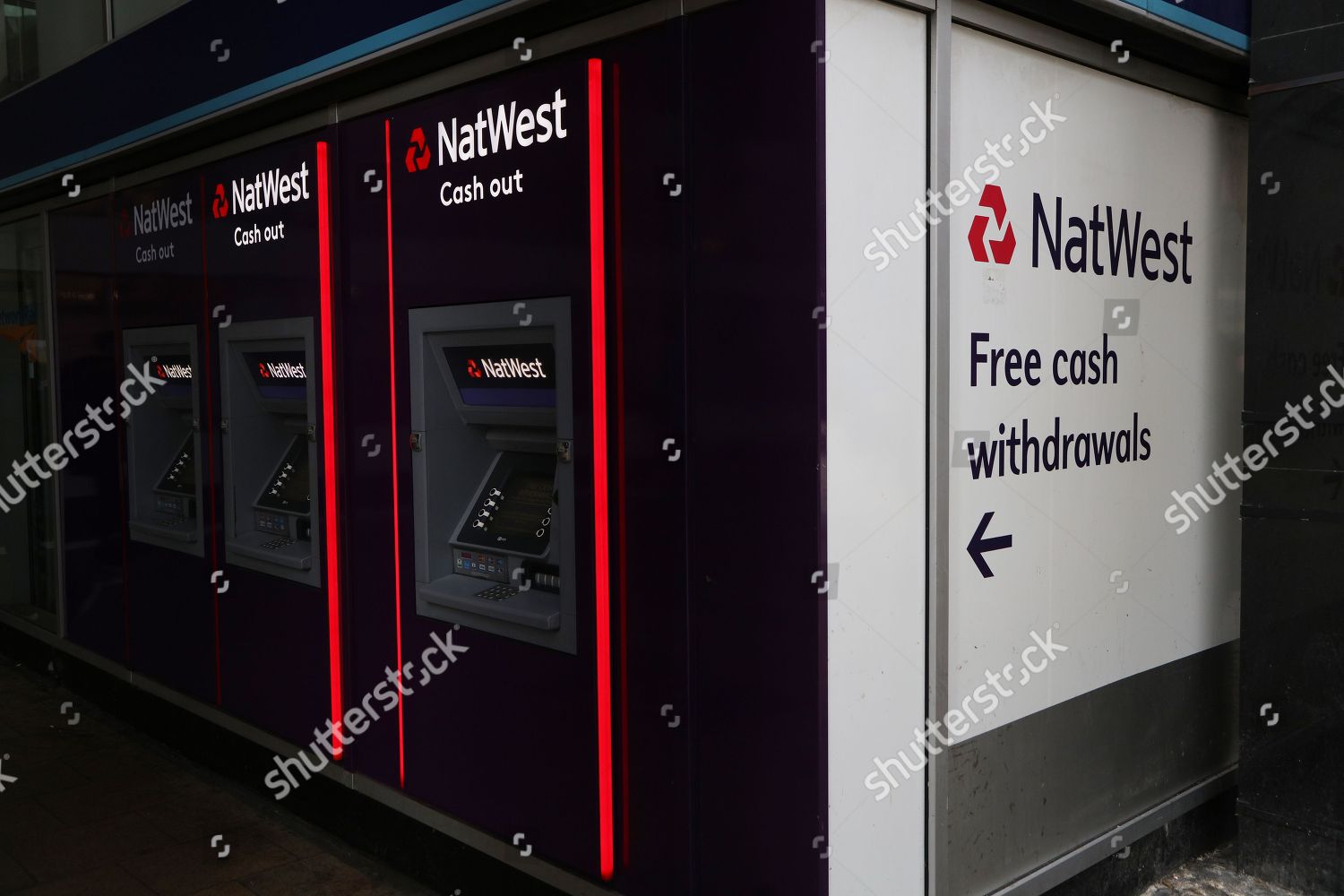Natwest Free Cash Withdrawel Atms Editorial Stock Photo - Stock Image ...