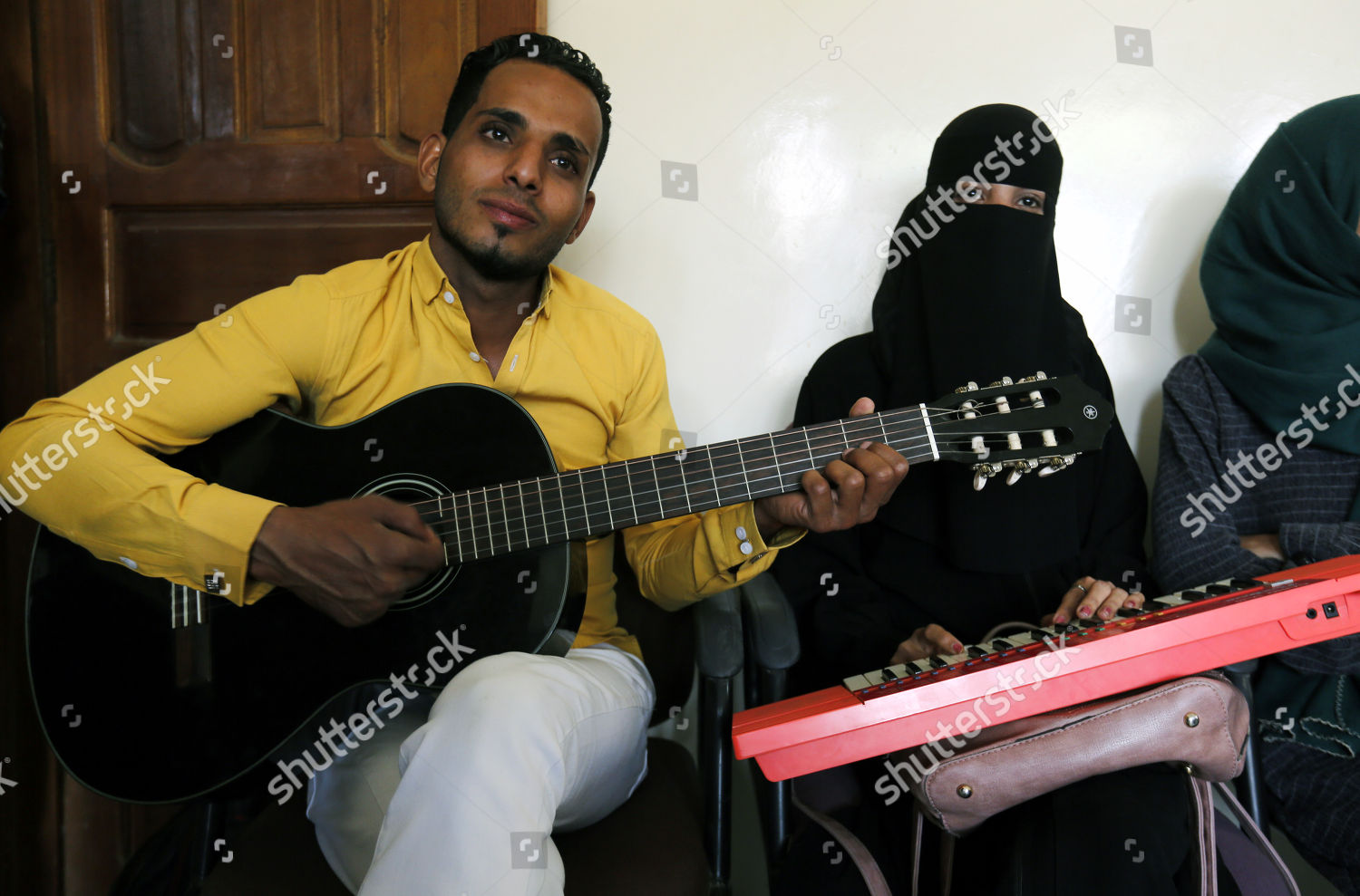 Yemeni Music Students Practice Playing Musical Editorial Stock Photo ...