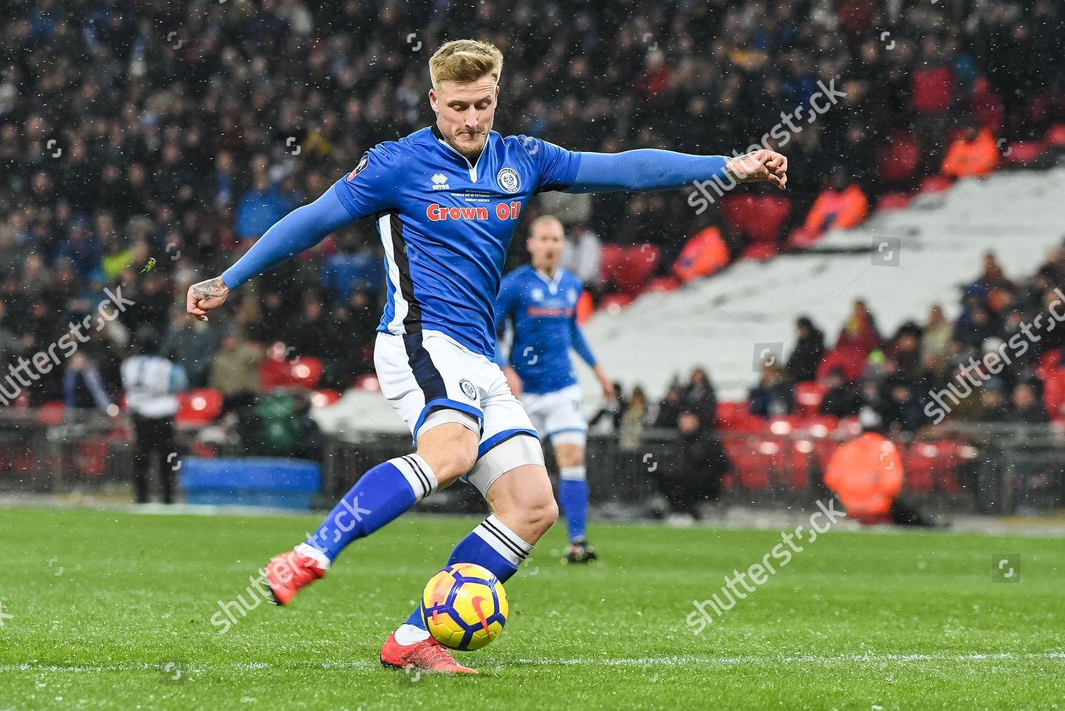 Rochdale Forward Stephen Humphrys 7 Scores Editorial Stock Photo ...