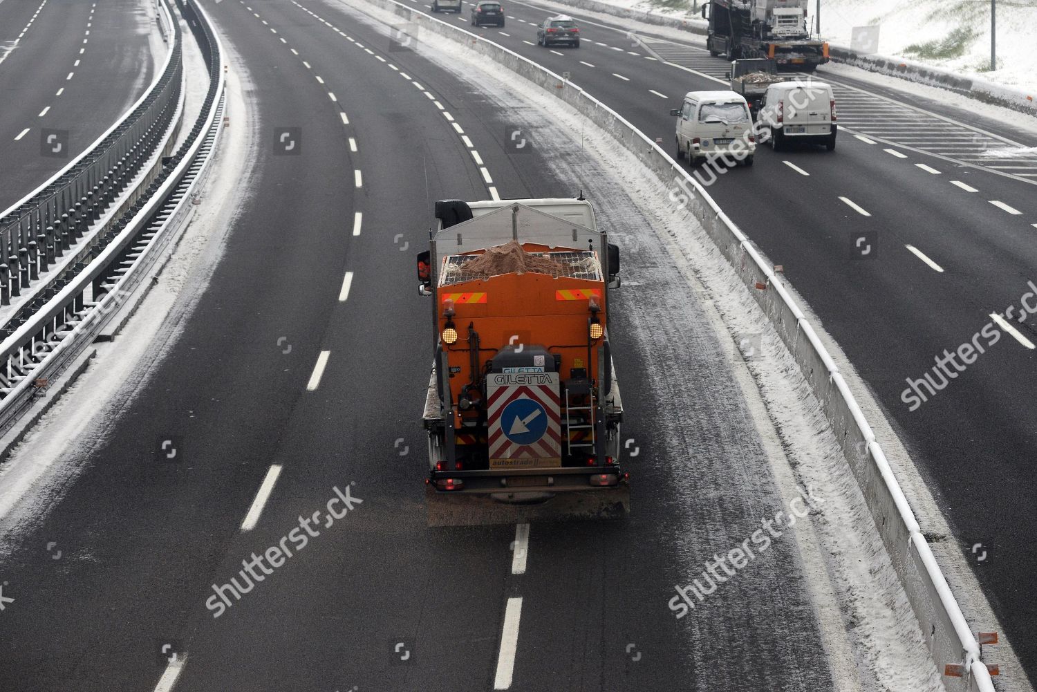 Sections A14 Highway Closed Due Ice Editorial Stock Photo - Stock Image ...