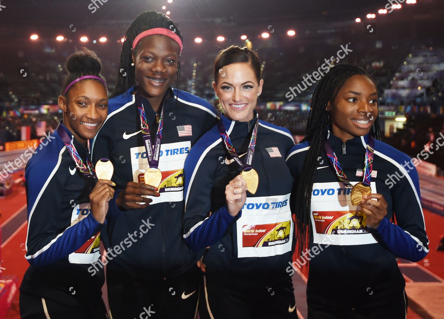 Us Relay Team Celebrates Winning Gold Editorial Stock Photo - Stock ...