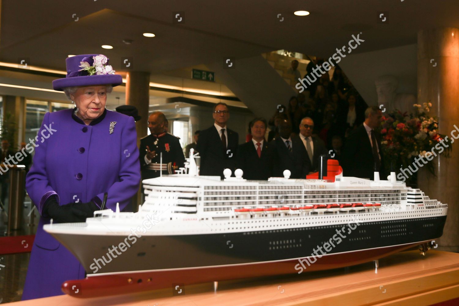 Queen Elizabeth Ii Looks Model Rms Editorial Stock Photo - Stock Image ...