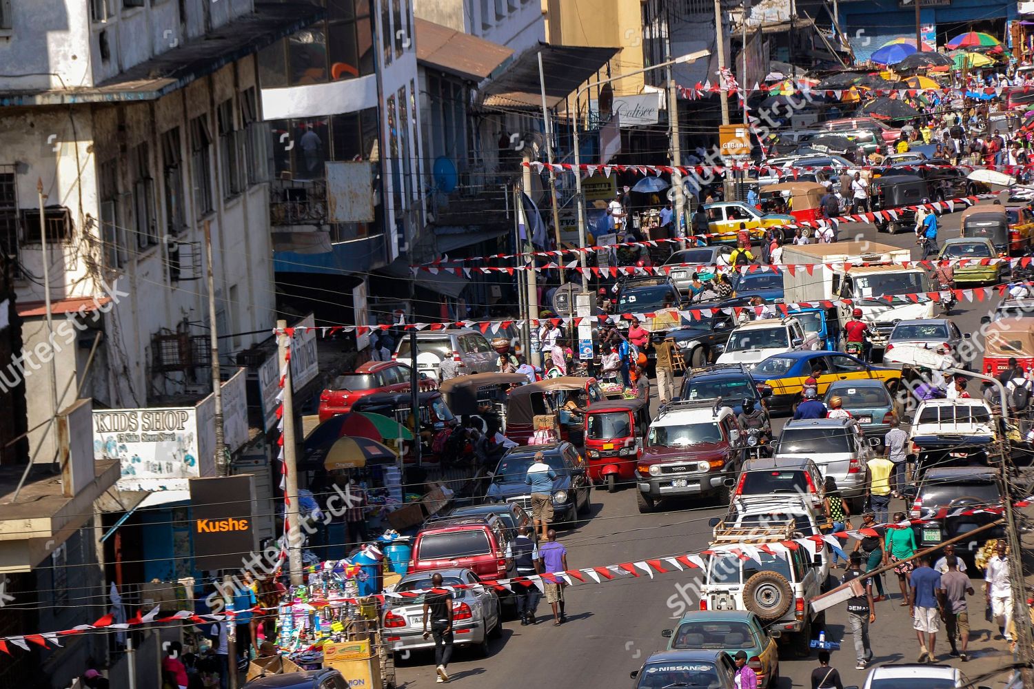 General View Busy Street Central Freetown Editorial Stock Photo - Stock ...