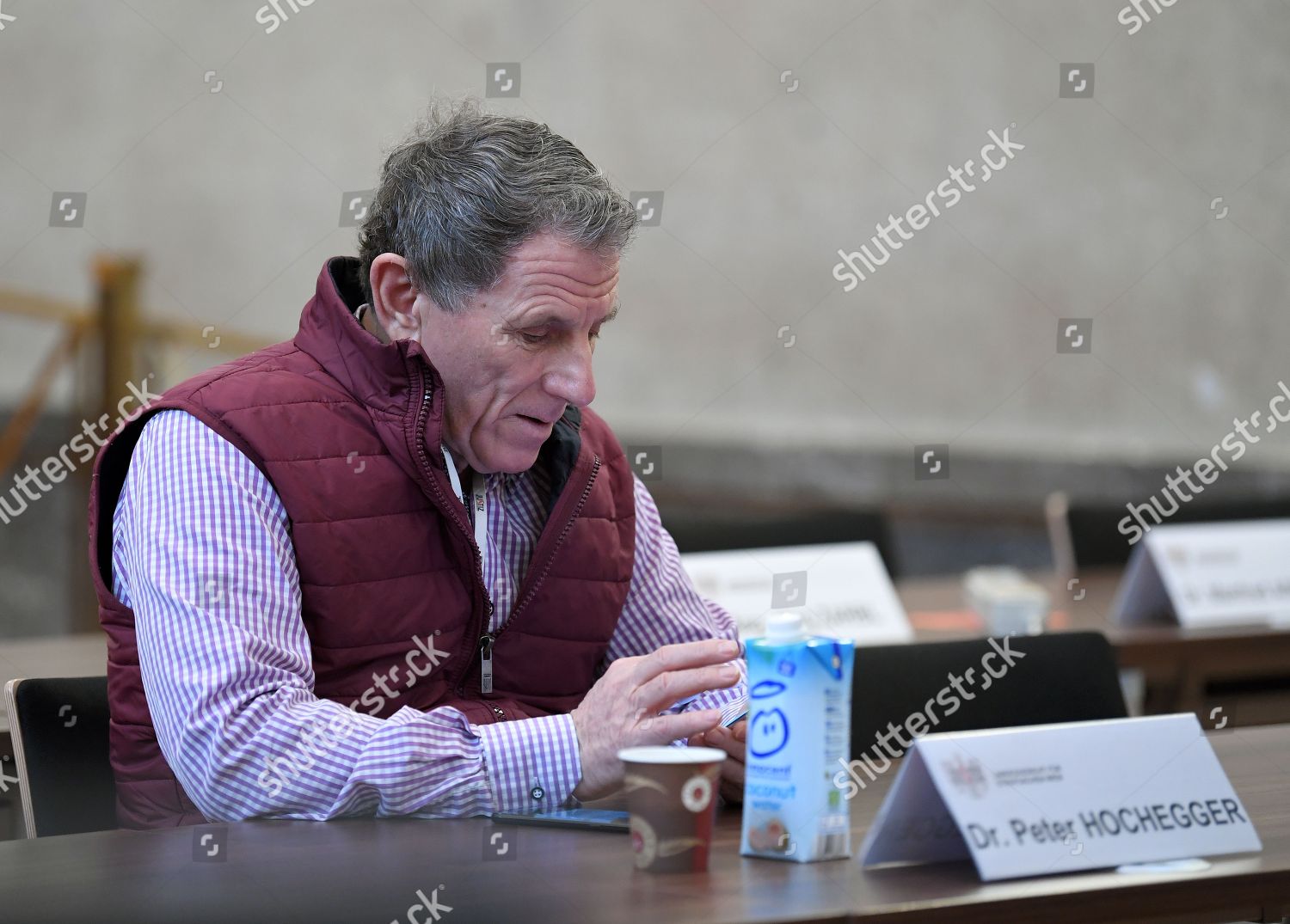 DEFENDANT PETER HOCHEGGER PRIOR TRIAL AGAINST Editorial Stock Photo ...