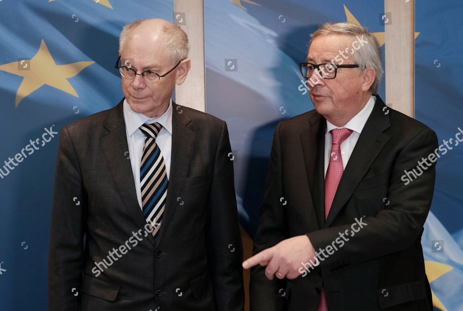Eu Commission President Jeanclaude Juncker R Editorial Stock Photo ...