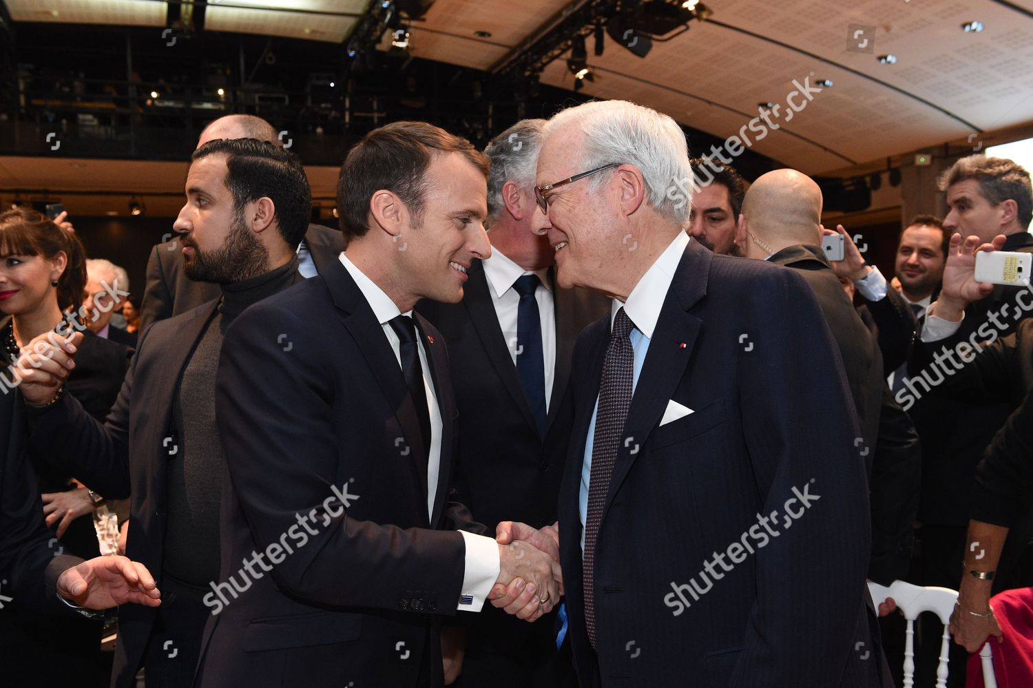 Emmanuel Macron Baron Eric De Rothschild Editorial Stock Photo - Stock ...
