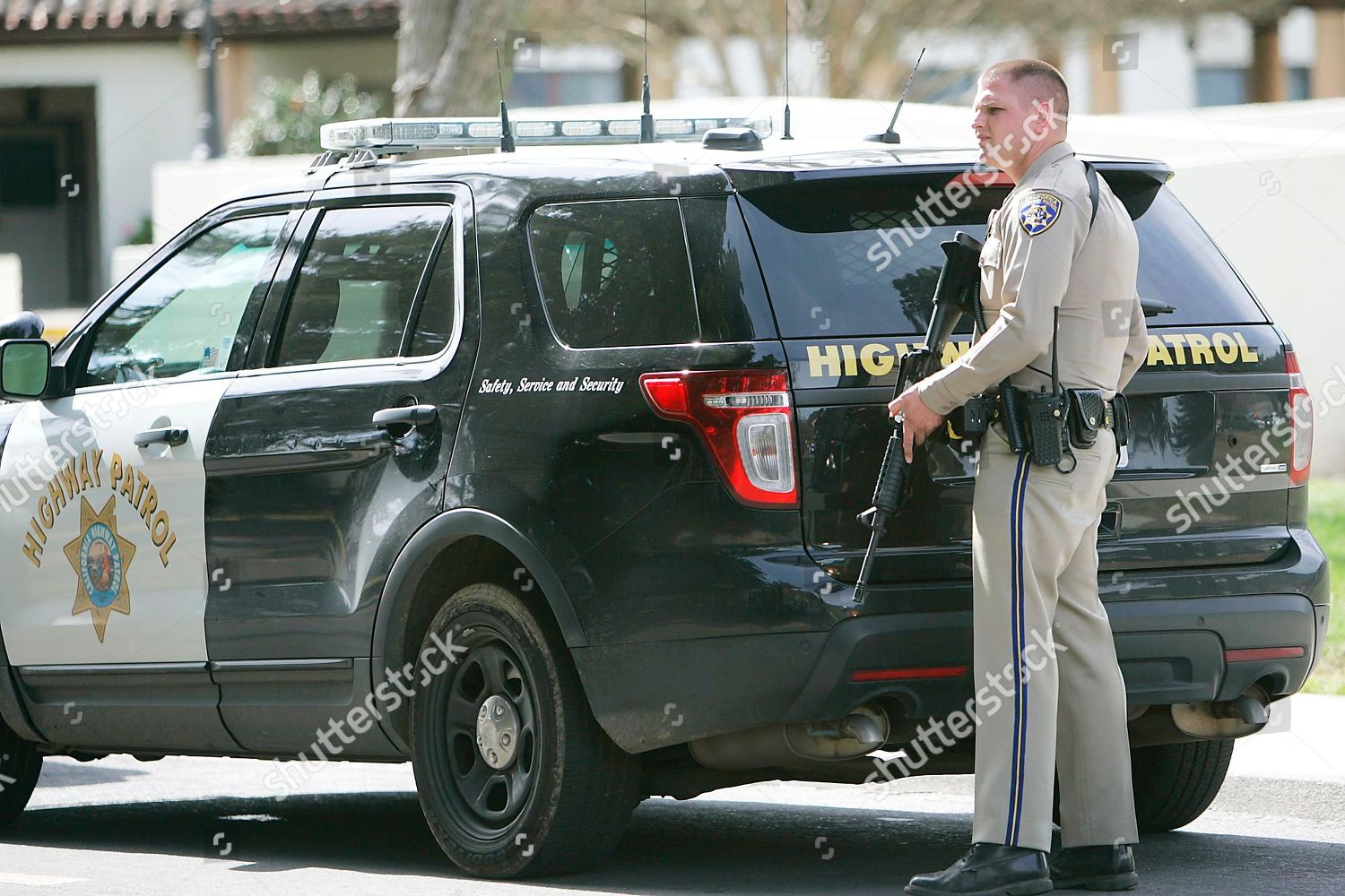 California Highway Patrol Office Patrols Perimeter Editorial Stock ...