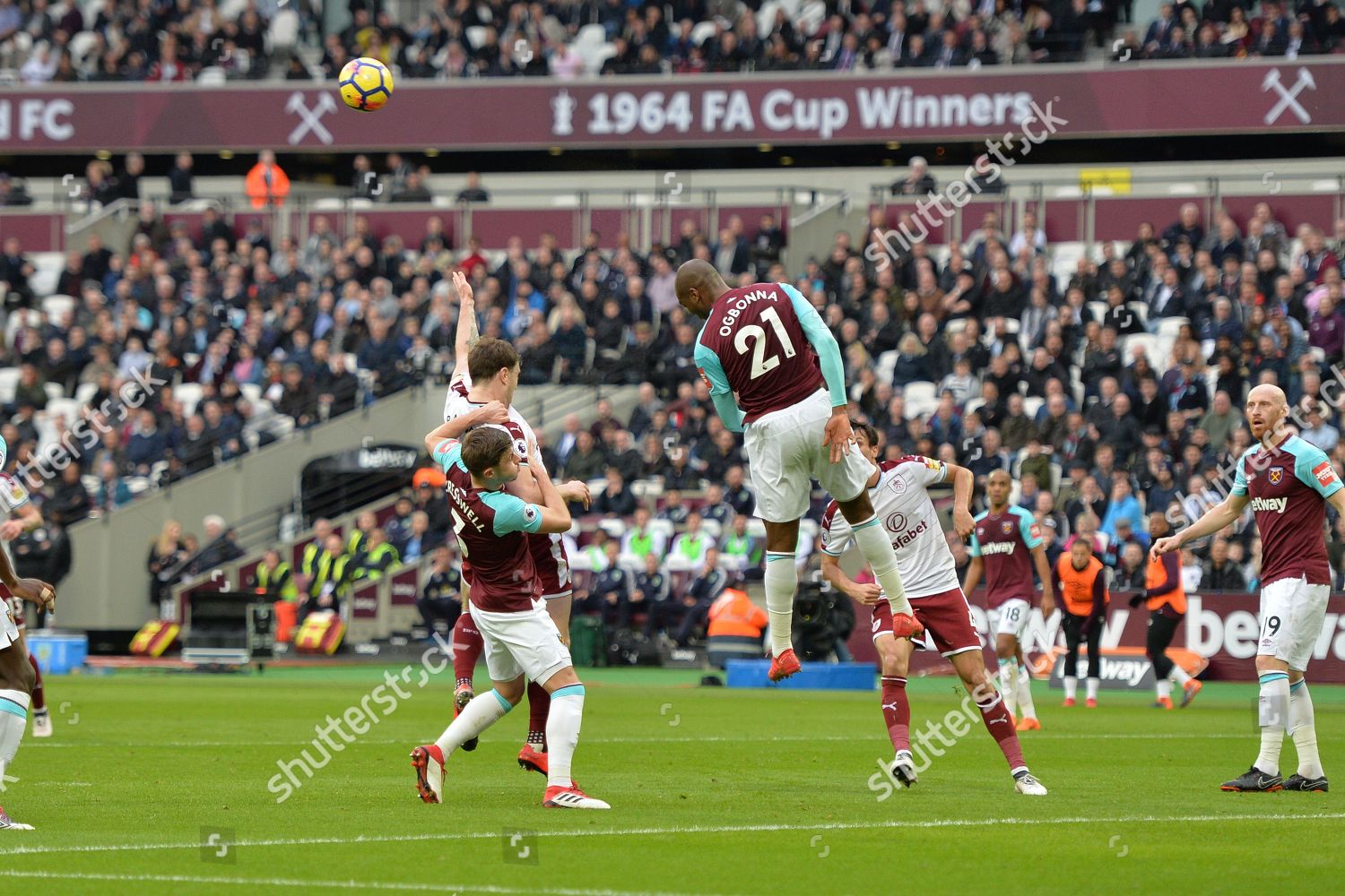 Angelo Ogbonna West Ham Clears Cross Editorial Stock Photo - Stock ...