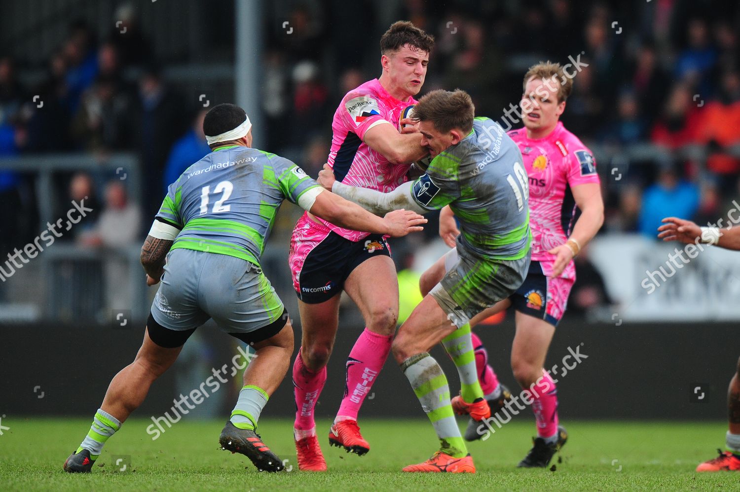 Ollie Devoto Exeter Chiefs Tackled By Editorial Stock Photo - Stock ...