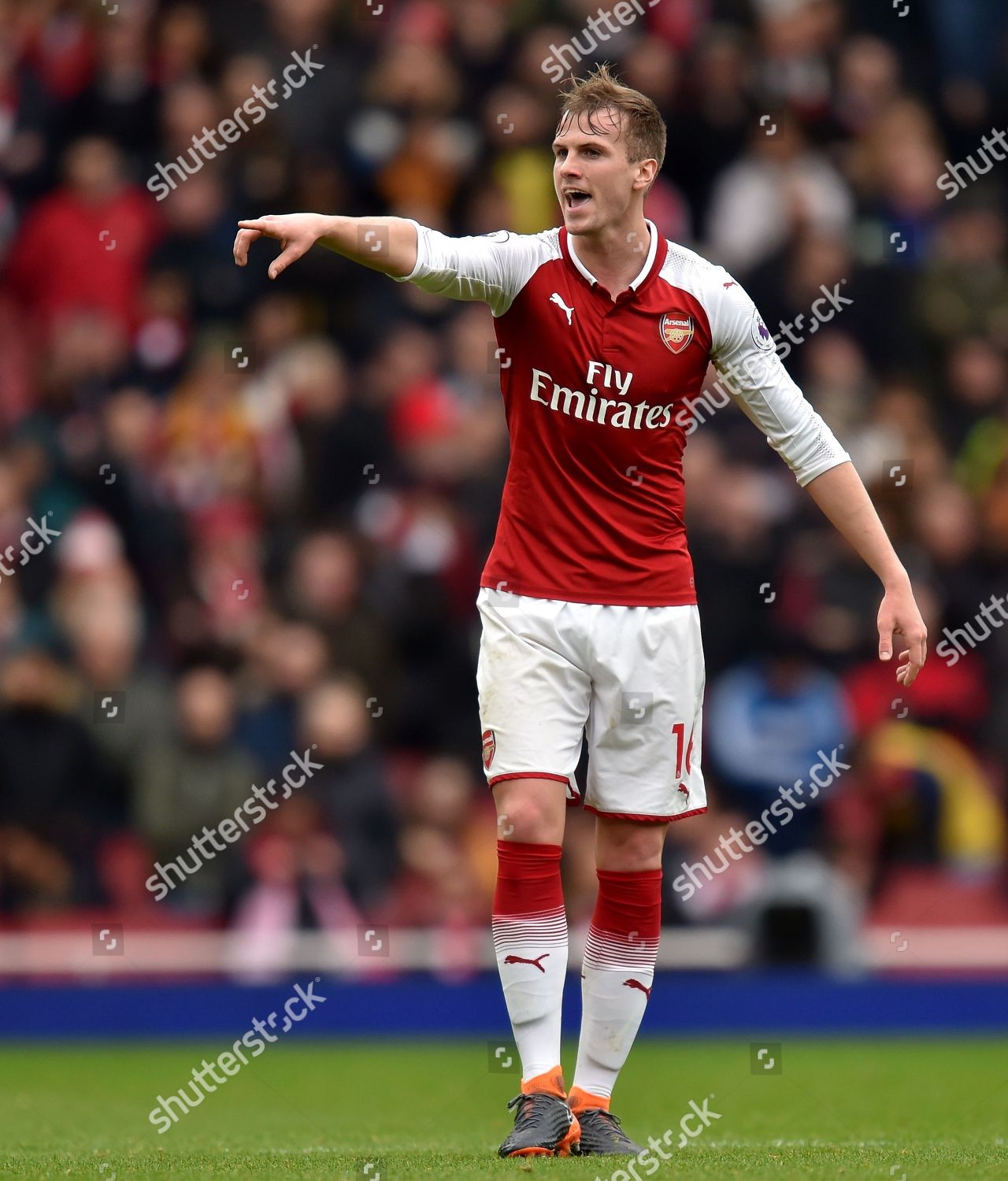 Rob Holding Arsenal Gestures Editorial Stock Photo - Stock Image ...