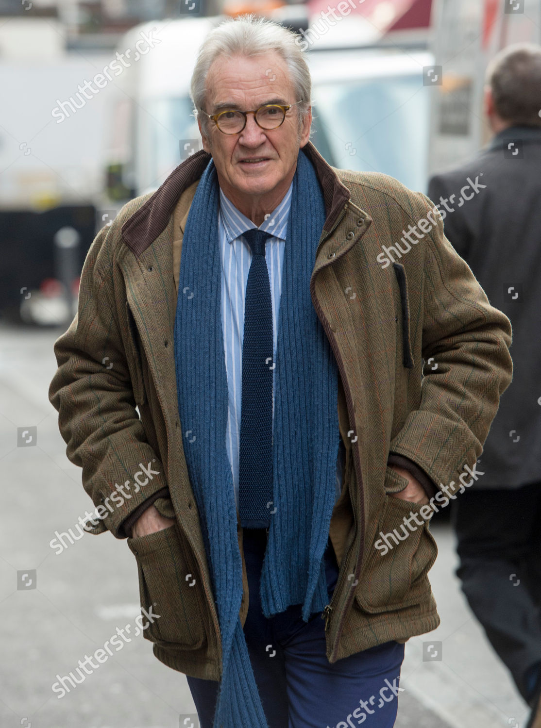 Actor Larry Lamb Attending Memorial Service Editorial Stock Photo ...