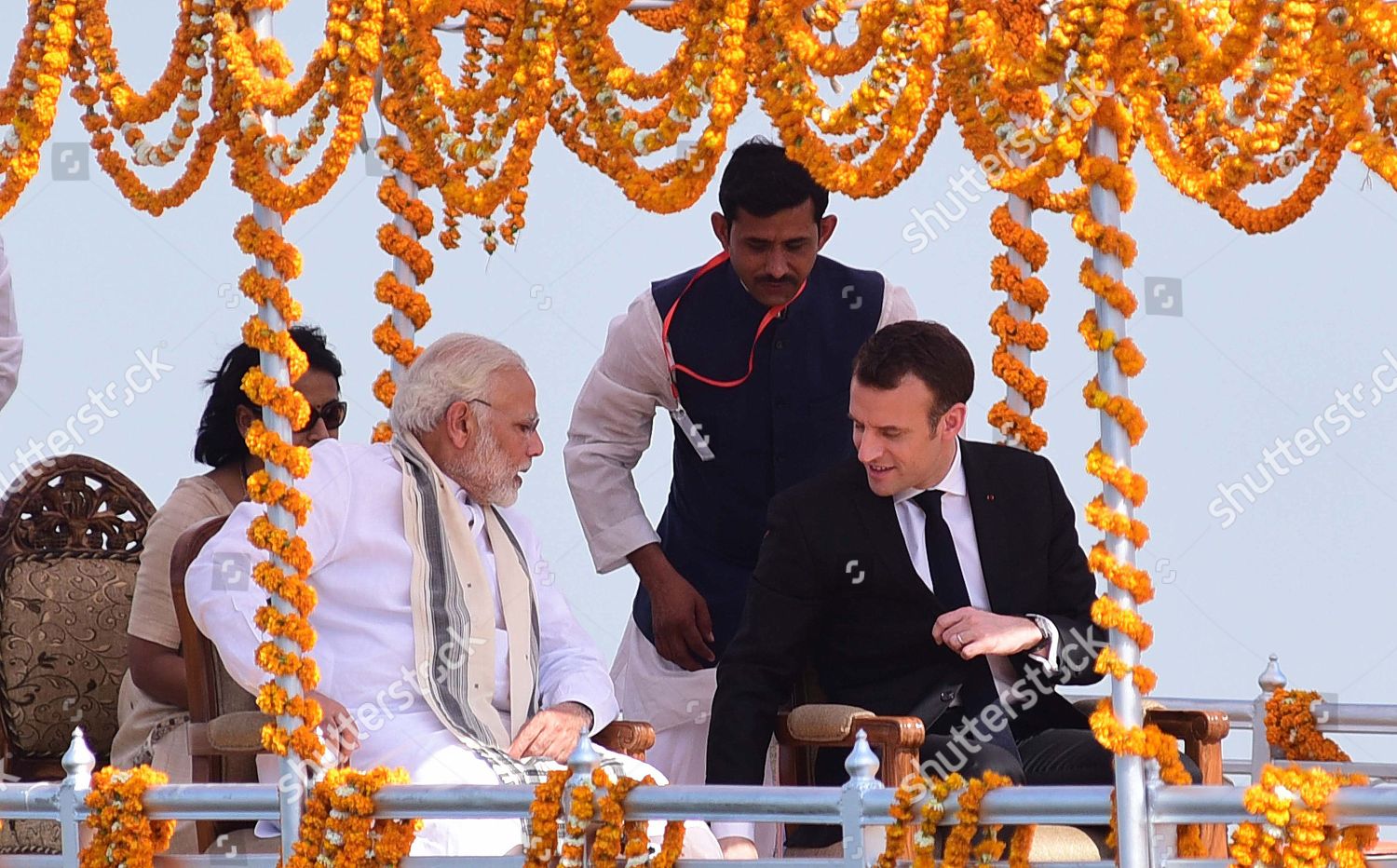 Narendra Modi Emmanuel Macron Editorial Stock Photo - Stock Image ...