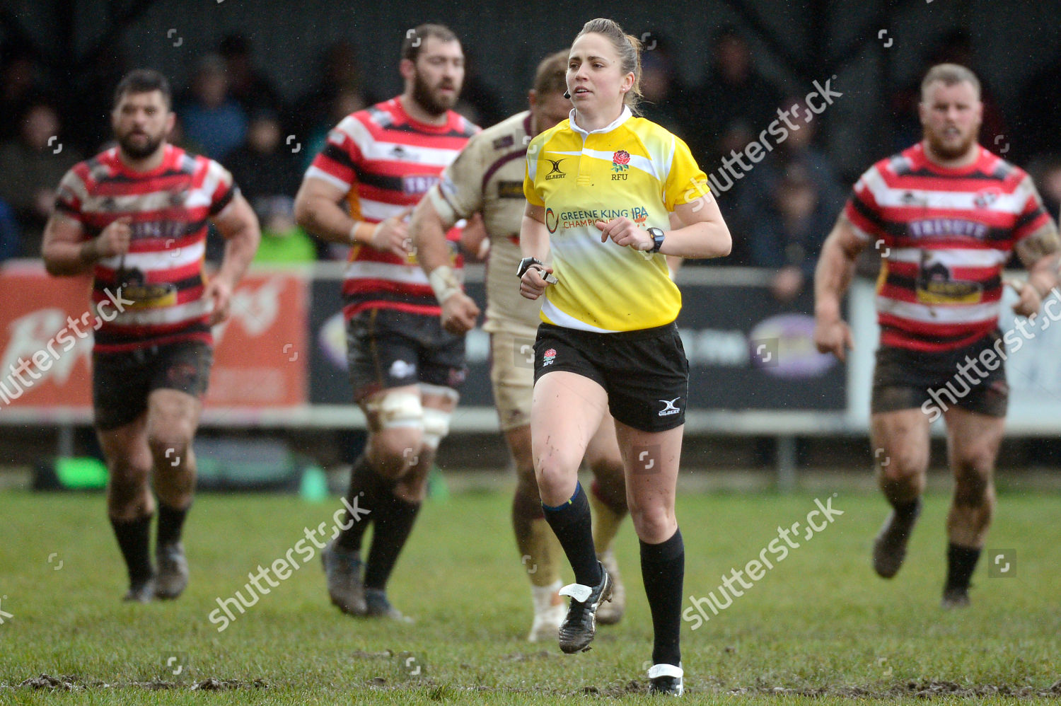 Referee Sara Cox Runs Across Field Editorial Stock Photo - Stock Image ...