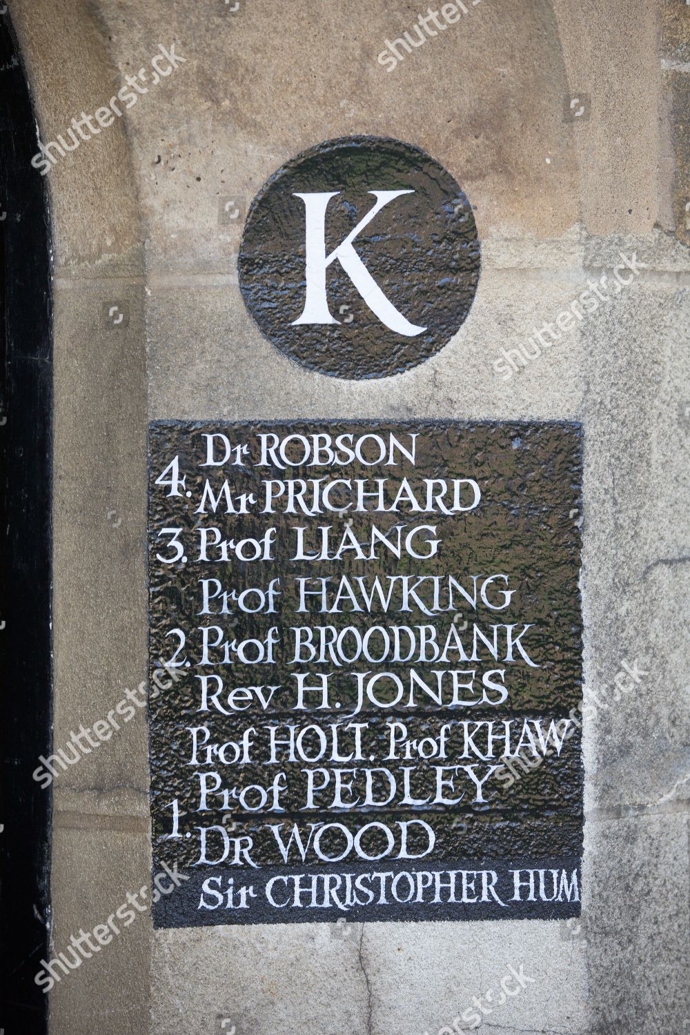 Sign By Office Professor Stephen Hawking Editorial Stock Photo - Stock ...