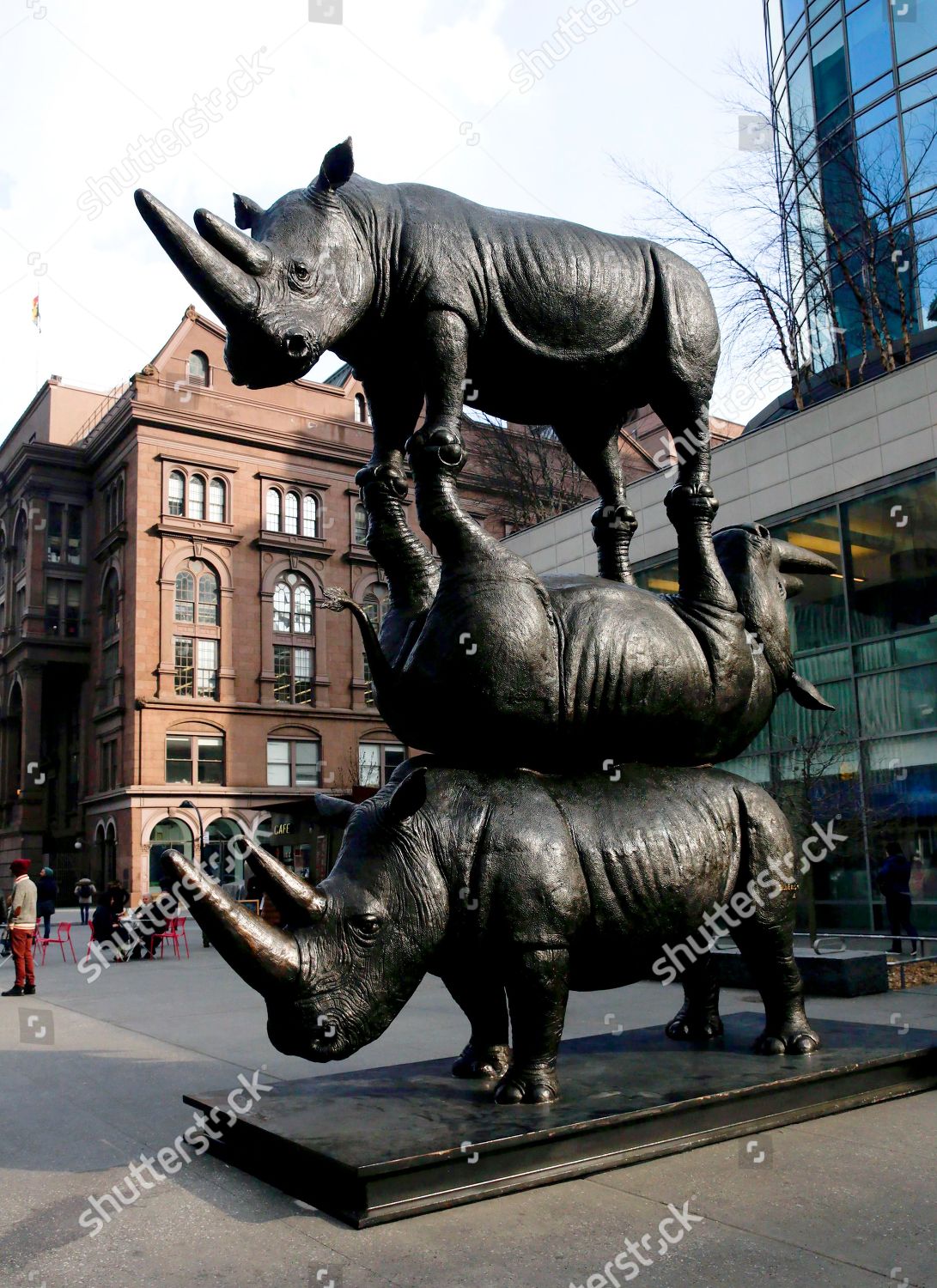 Last Three Worlds Largest Rhino Sculpture Editorial Stock Photo - Stock ...