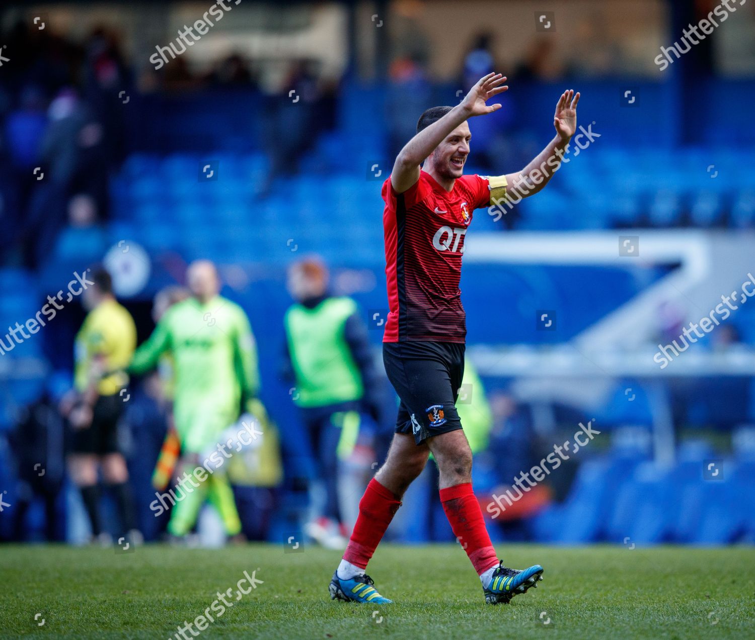 Gary Dicker Kilmarnock Celebrates Final Whistle Editorial Stock Photo ...