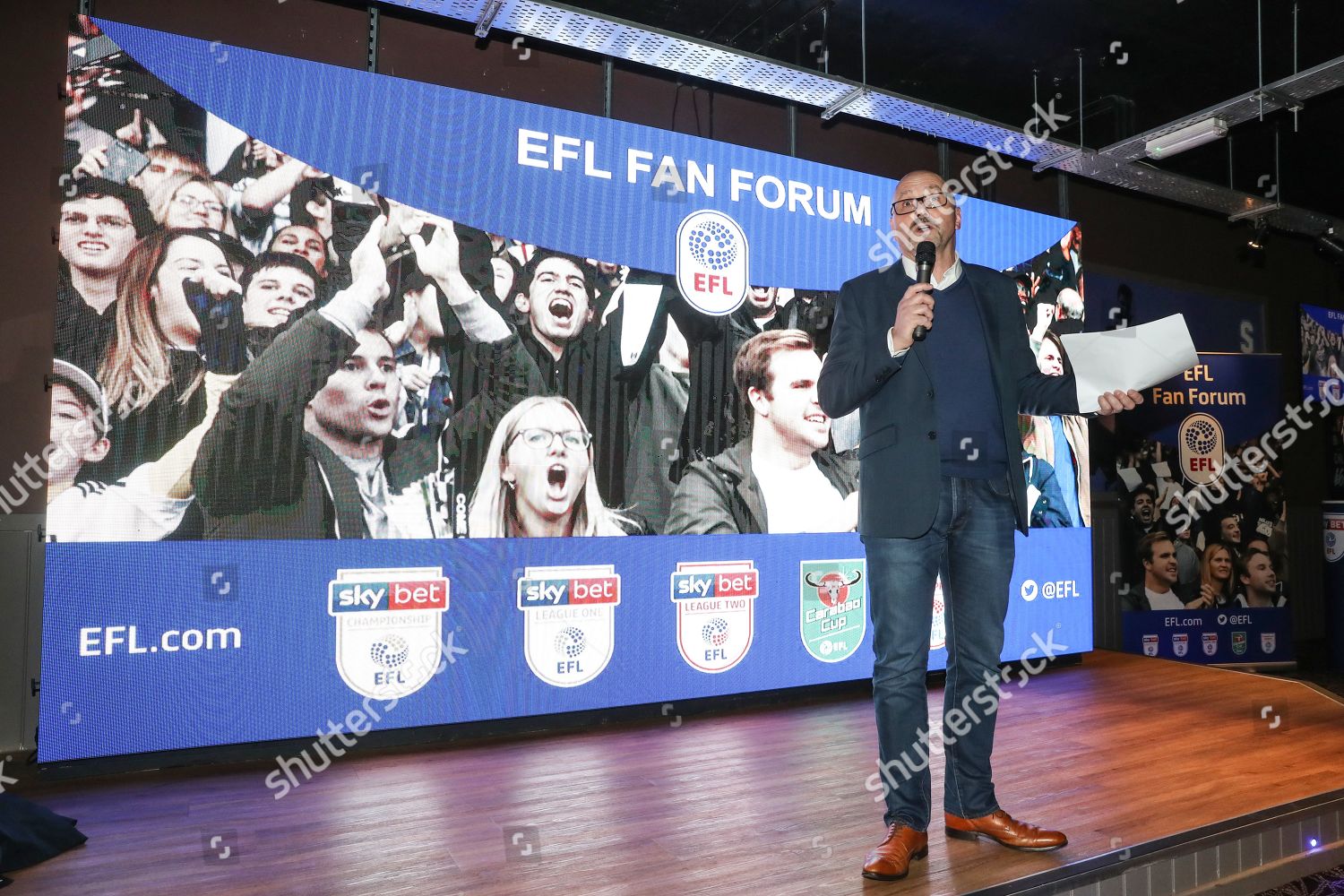 Presenter Commentator Mark Clemmit Efl Fan Editorial Stock Photo - Stock Image | Shutterstock