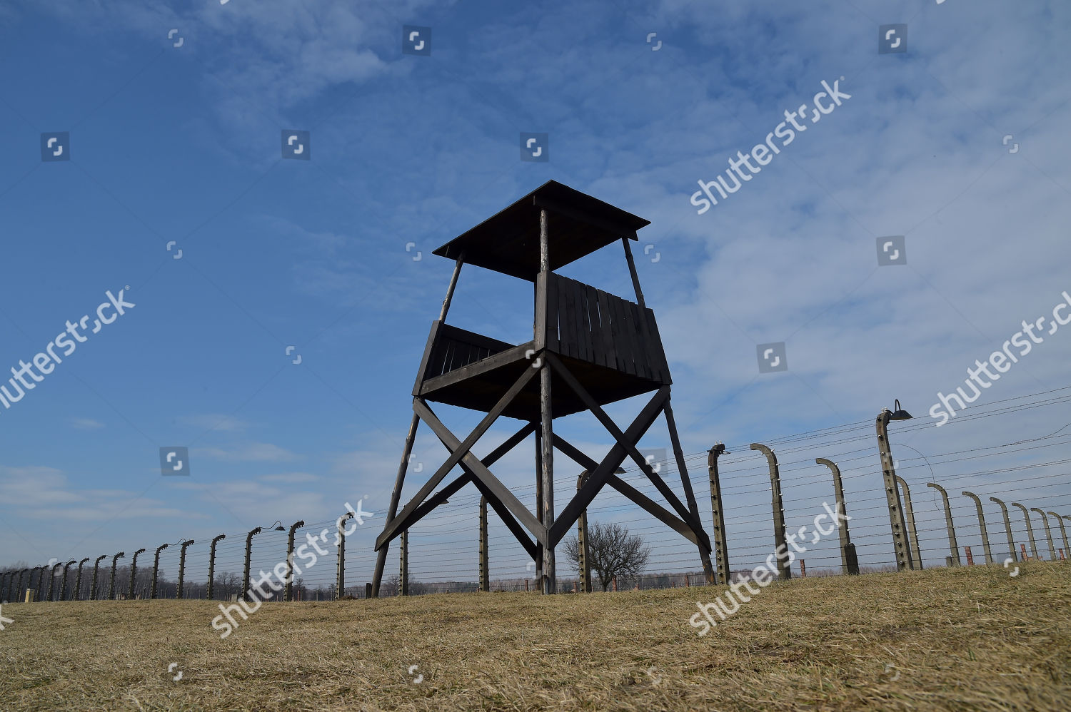 One Watchtowers World War Ll Auschwitz Editorial Stock Photo - Stock ...