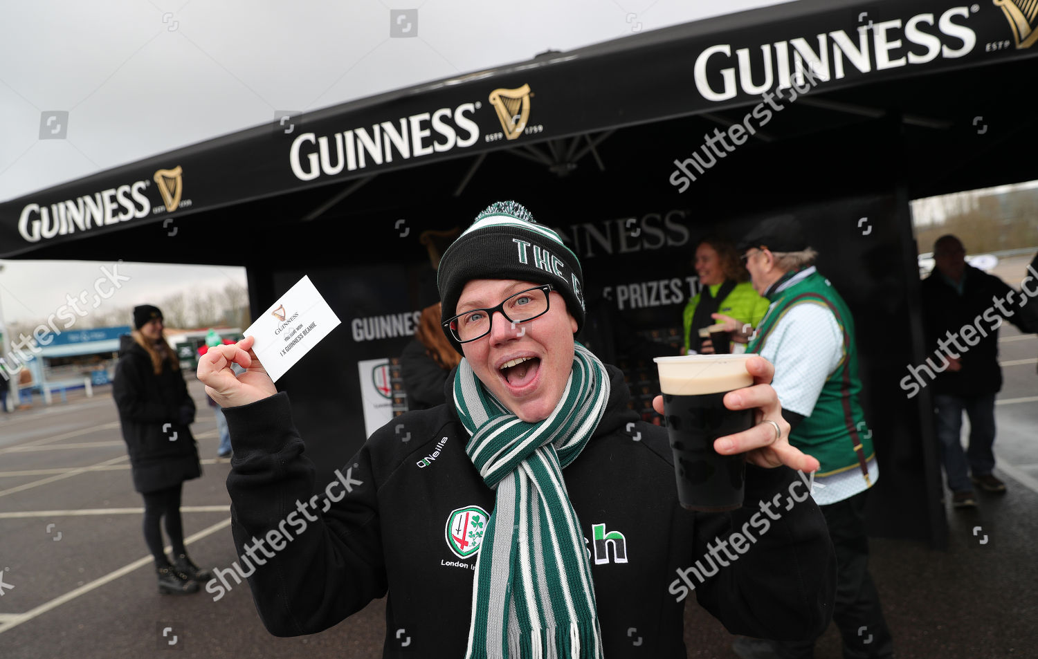 London Irish Fans Guinness Village Their Editorial Stock Photo - Stock ...
