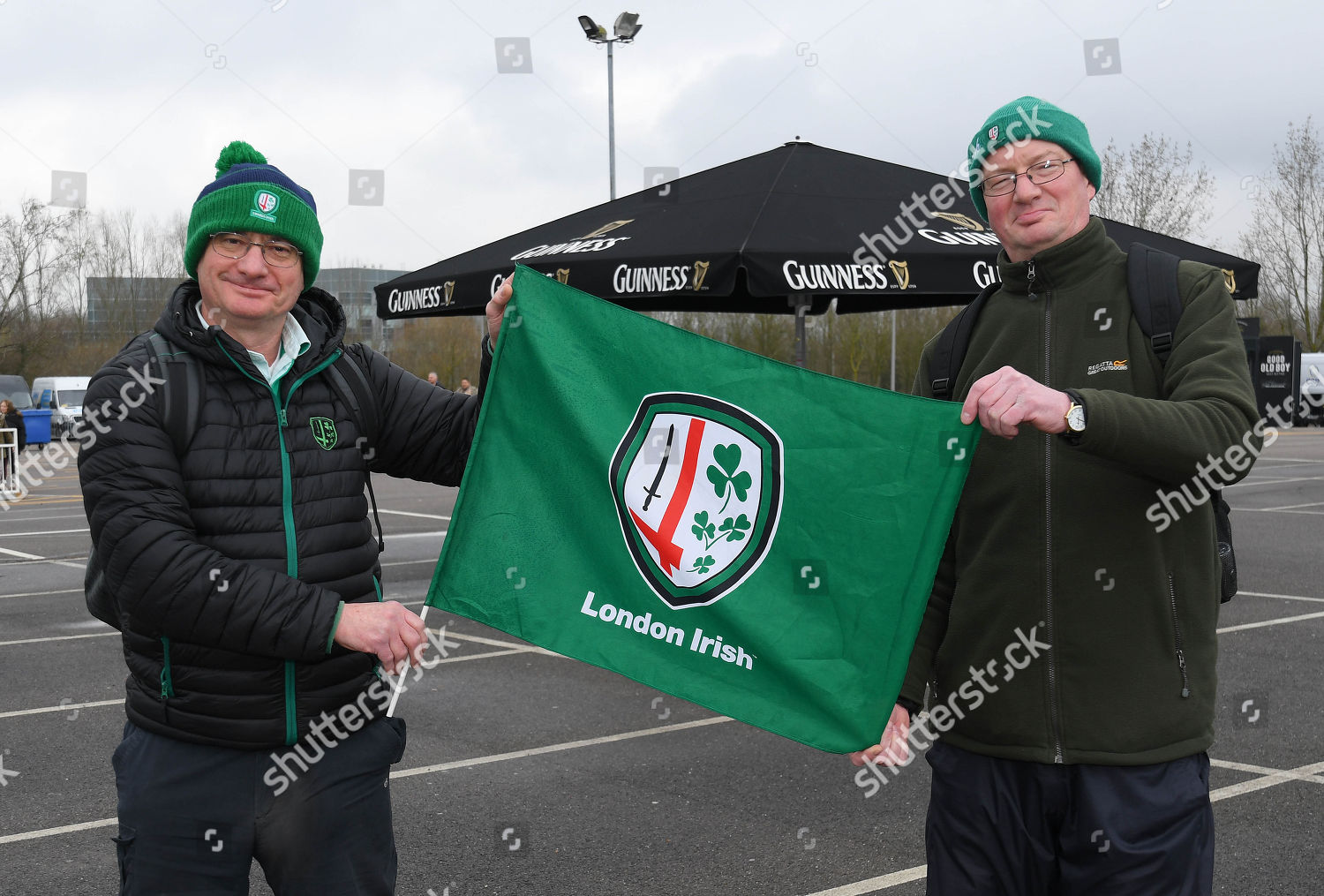 London Irish Fans Guinness Village Ahead Editorial Stock Photo - Stock ...