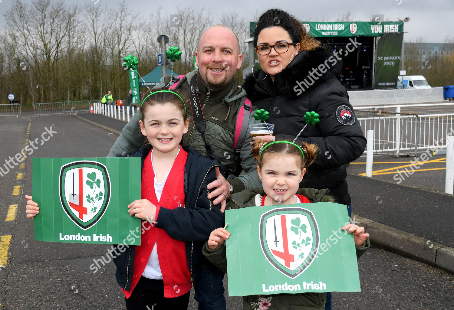 London Irish Fans Guinness Village Ahead Editorial Stock Photo - Stock ...