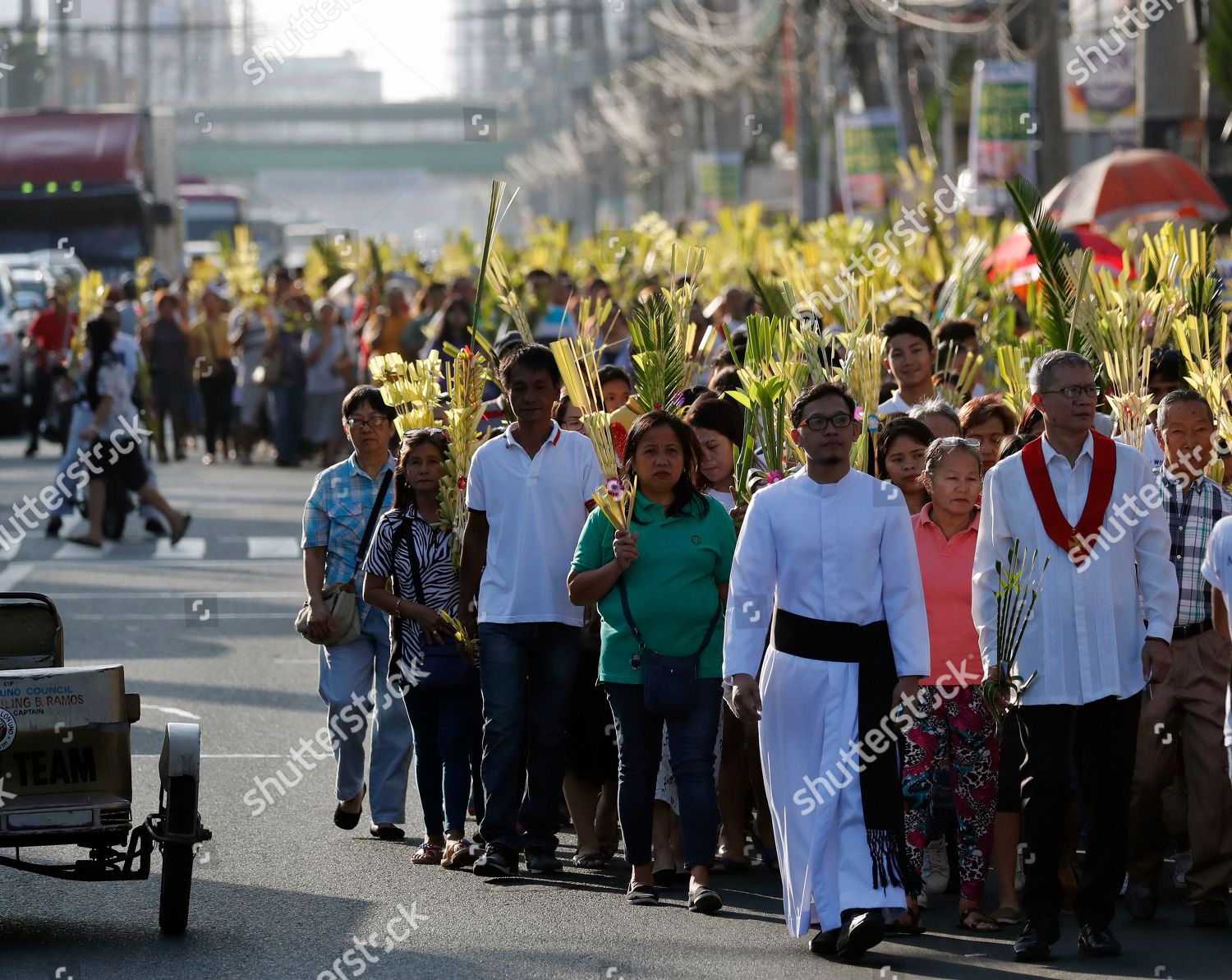Filipino Catholic Devotees Participate Procession Mark Editorial Stock ...