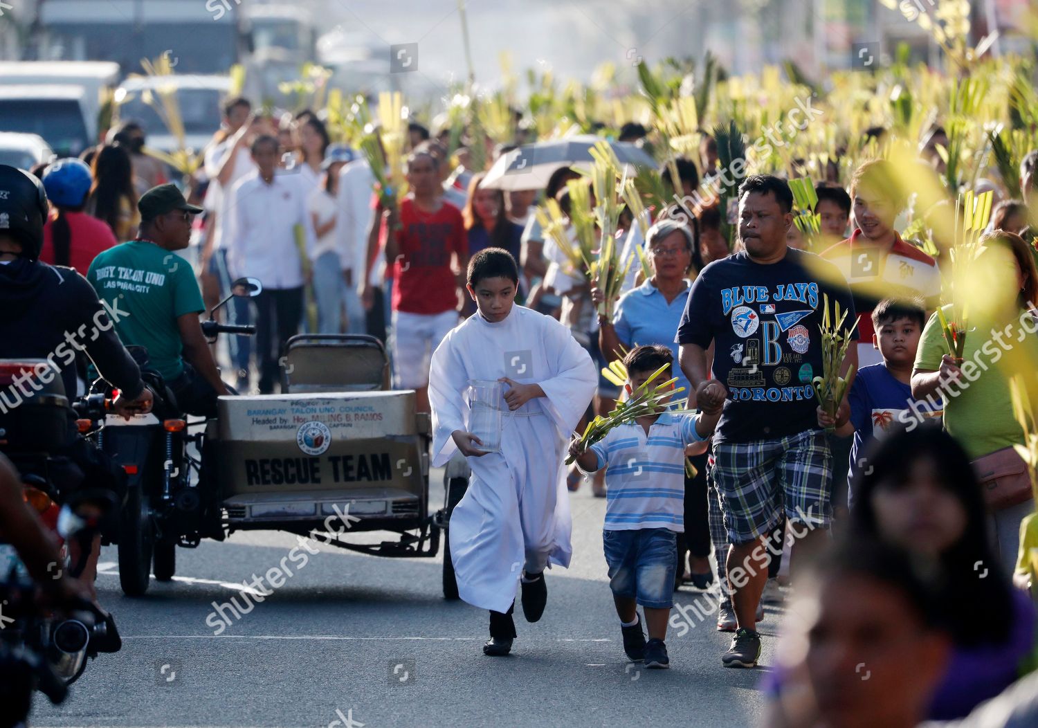 Filipino Altar Boy Runs Next Procession Editorial Stock Photo - Stock ...
