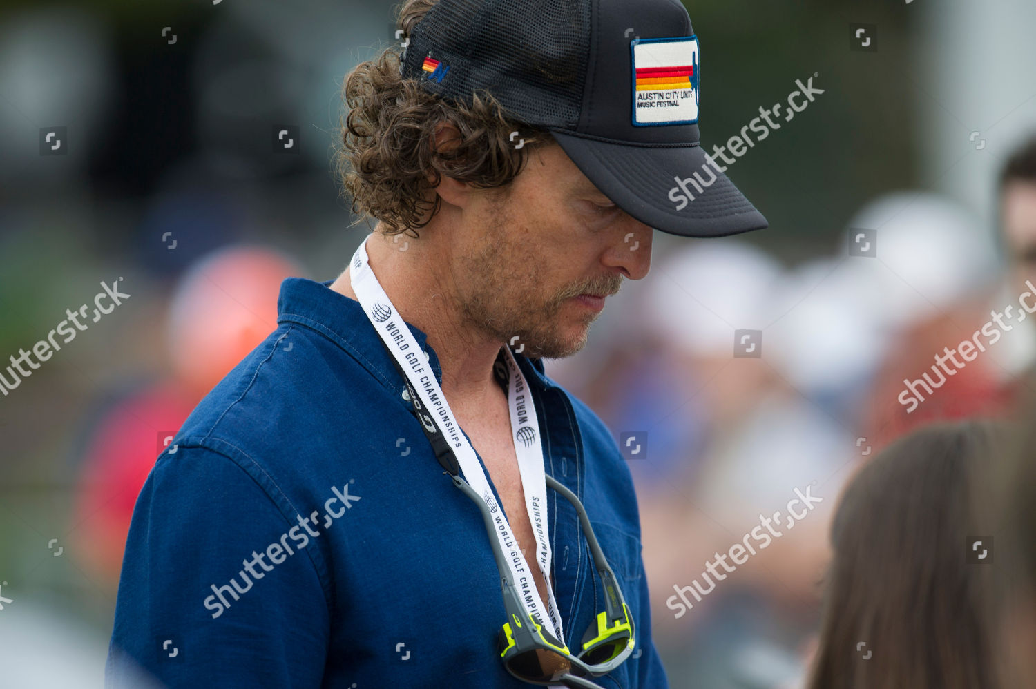 Matthew Mcconaughey Signs Autographs World Golf Editorial Stock Photo ...
